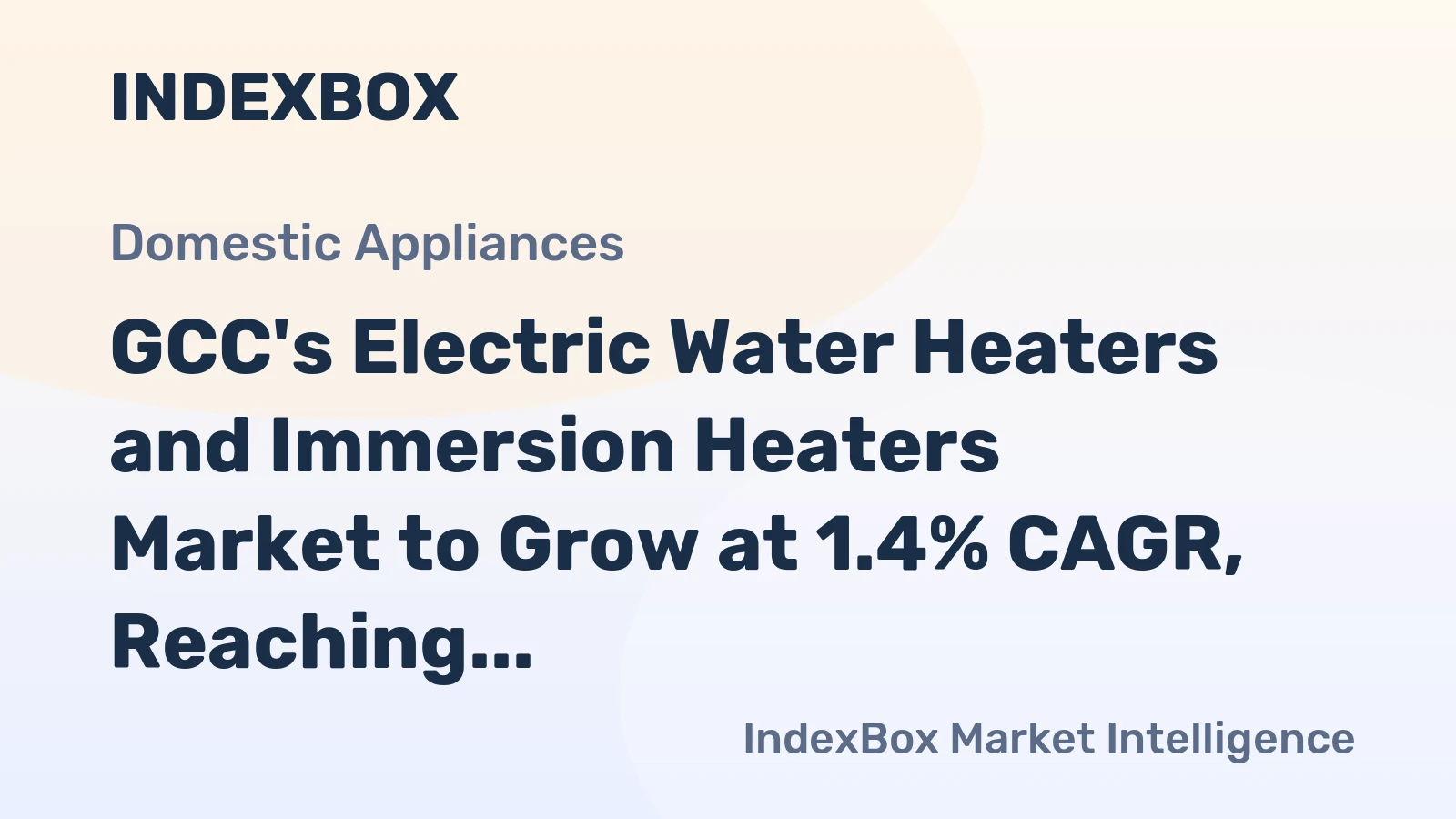 GCC's Electric Water Heaters and Immersion Heaters Market to Grow at 1.4% CAGR, Reaching 7M Units by 2035