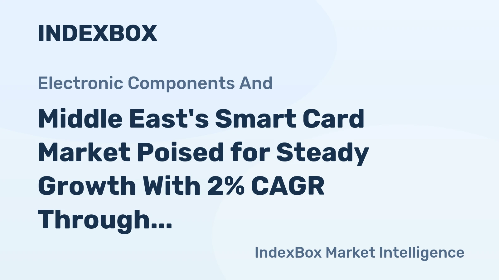 Middle East's Smart Card Market Poised for Steady Growth With 2% CAGR Through 2035