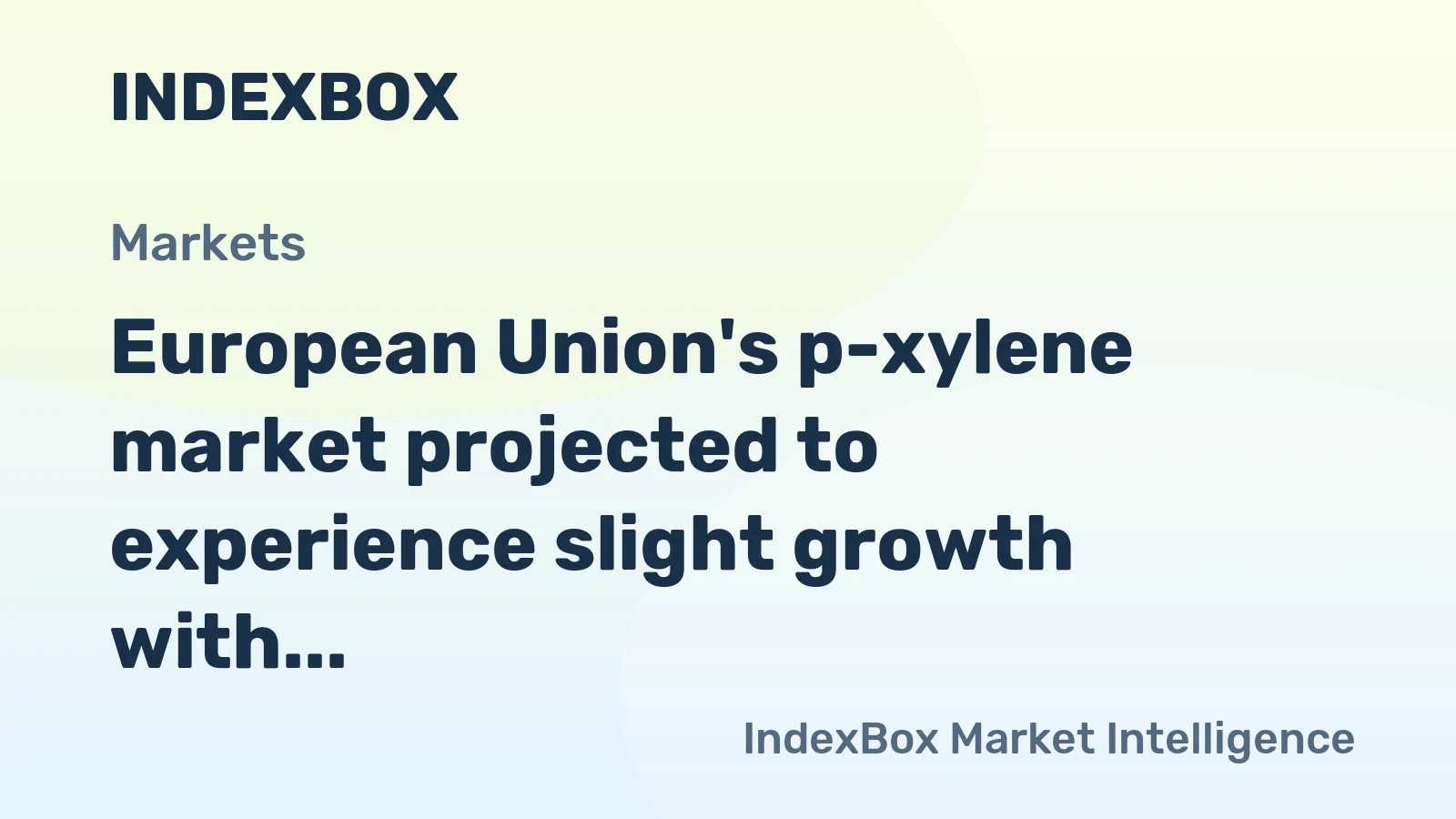 European Union's p-xylene market projected to experience slight growth with CAGR of +0.4% from 2024 to 2035