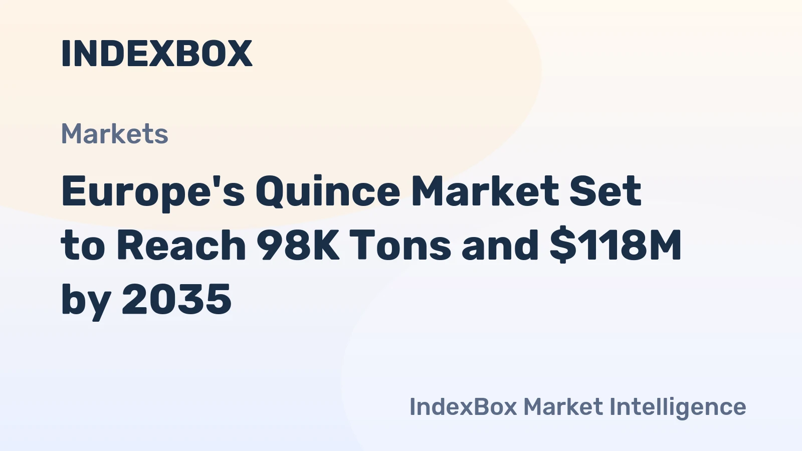 Europe's Quince Market Set to Reach 98K Tons and $118M by 2035