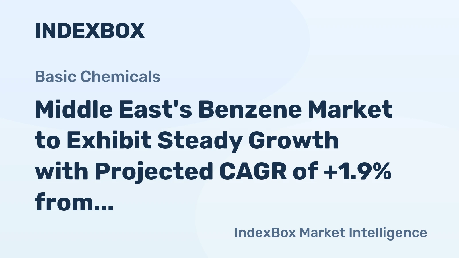 Middle East's Benzene Market to Exhibit Steady Growth with Projected CAGR of +1.9% from 2024 to 2035