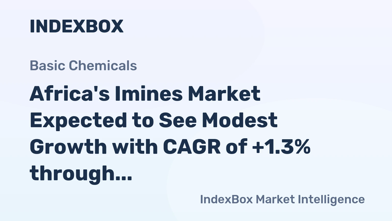Africa's Imines Market Expected to See Modest Growth with CAGR of +1.3% through 2035