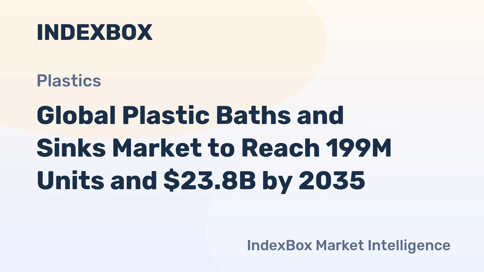 Global Plastic Baths and Sinks Market to Reach 199M Units and $23.8B by 2035