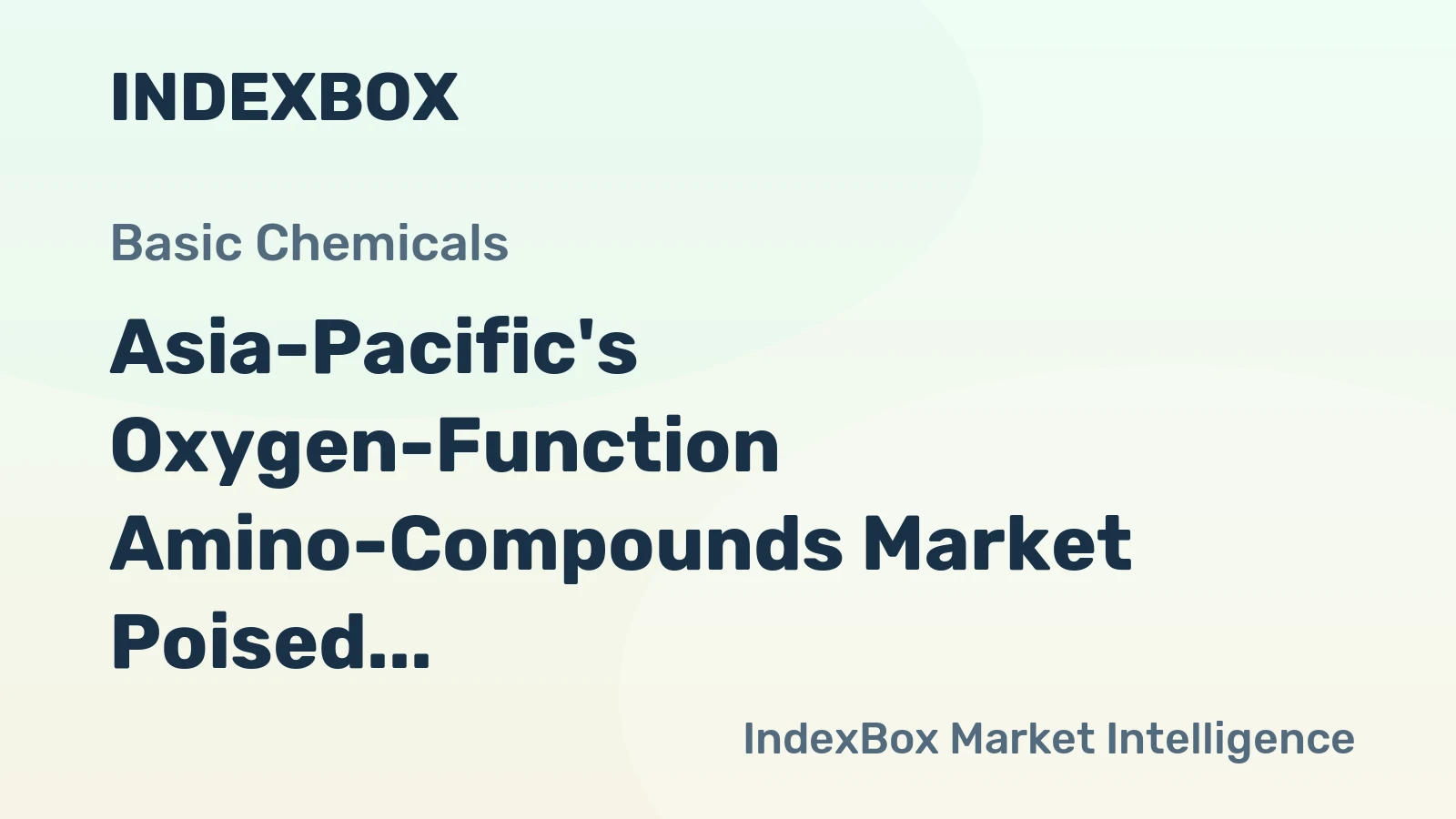 Asia-Pacific's Oxygen-Function Amino-Compounds Market Poised for Steady 3% CAGR Growth Through 2035