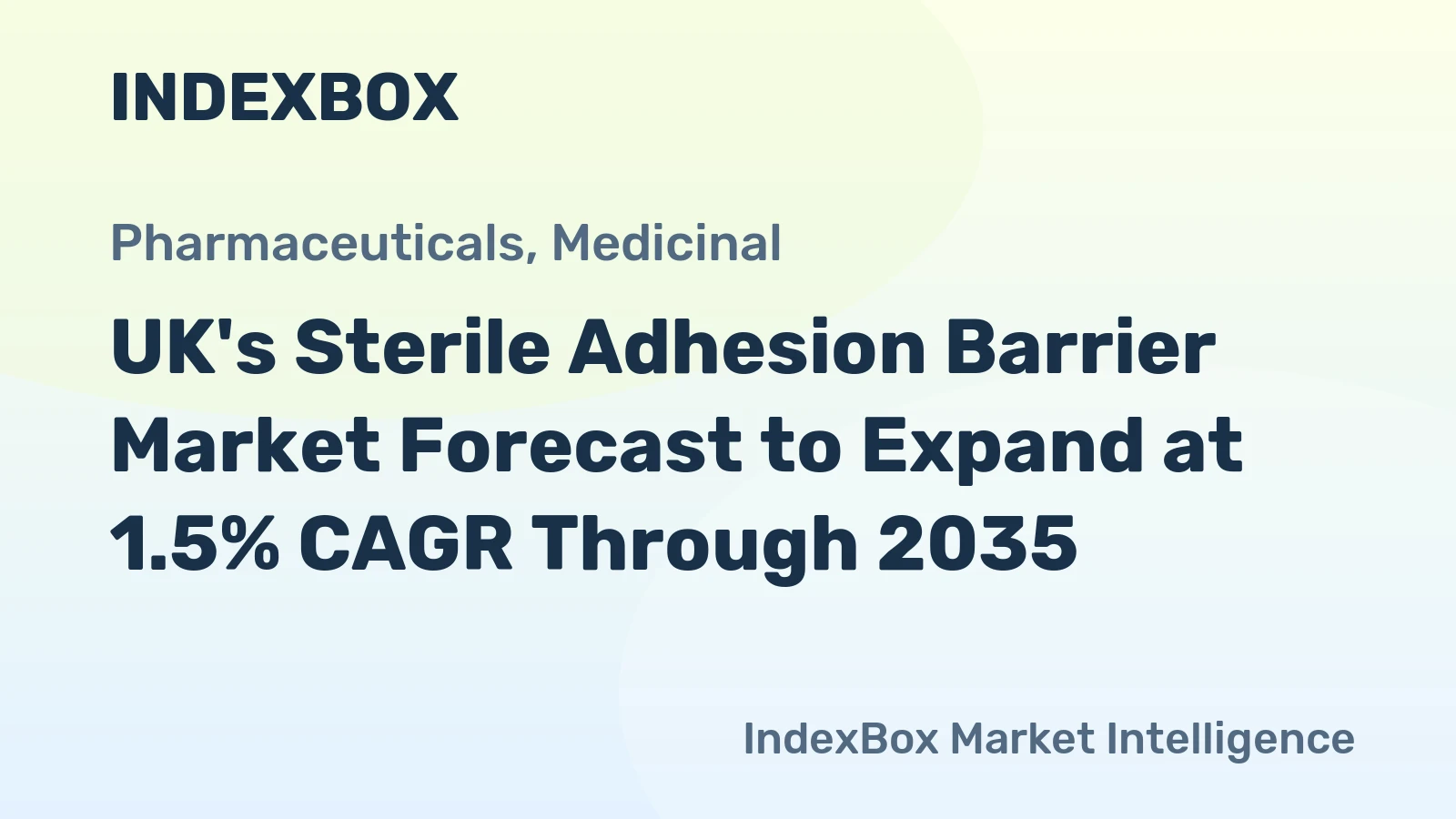 UK's Sterile Adhesion Barrier Market Forecast to Expand at 1.5% CAGR Through 2035