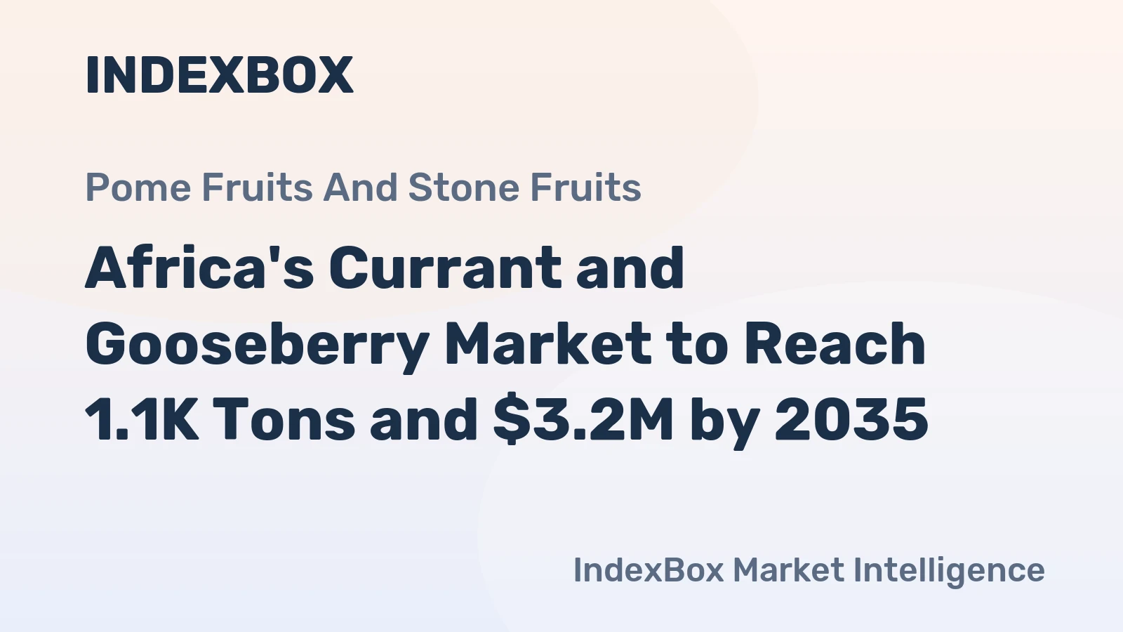 Africa's Currant and Gooseberry Market to Reach 1.1K Tons and $3.2M by 2035
