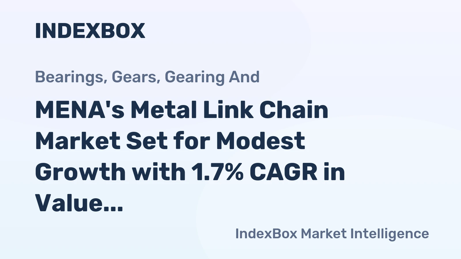 MENA's Metal Link Chain Market Set for Modest Growth with 1.7% CAGR in Value Through 2035