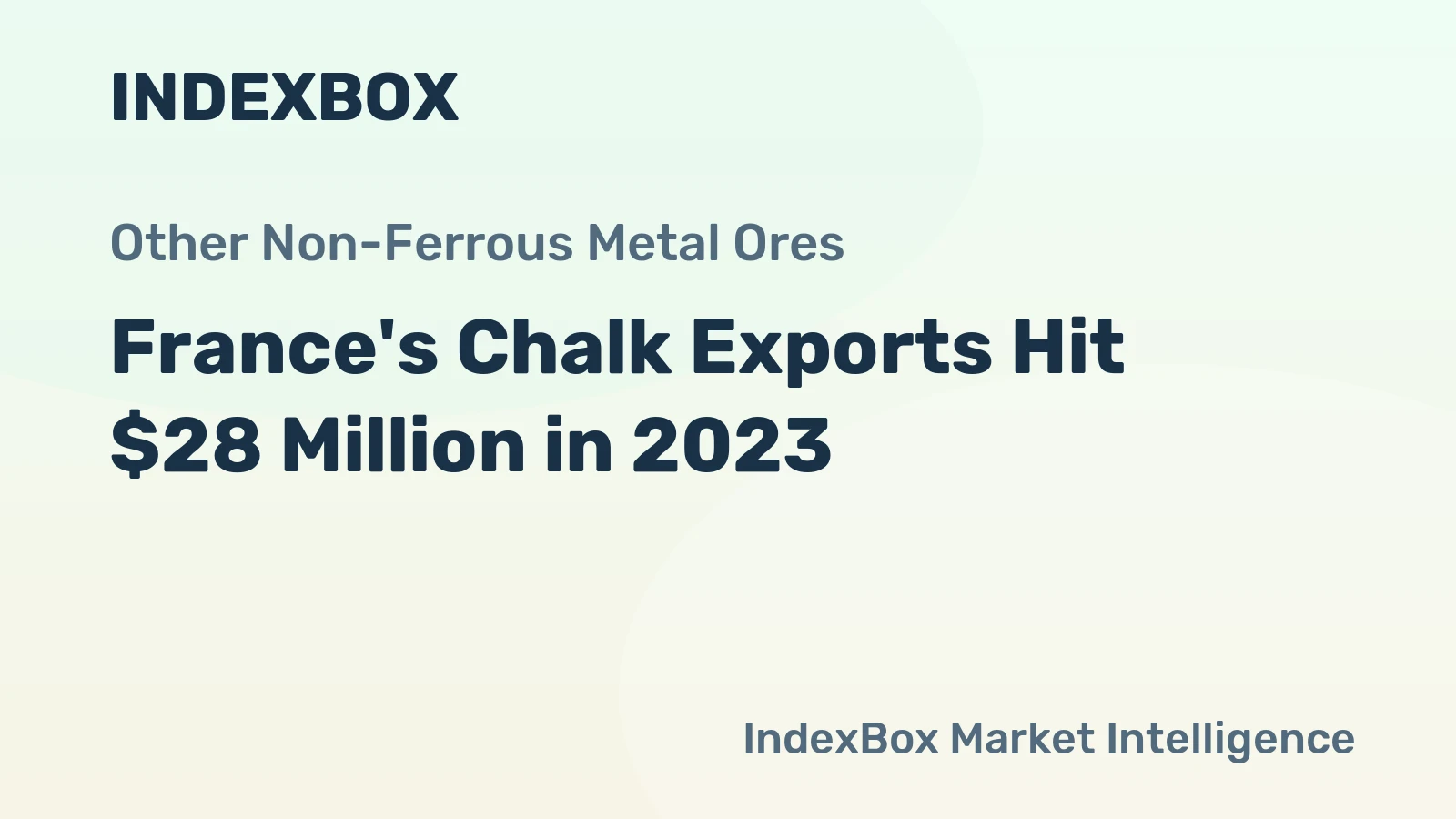 France's Chalk Exports Hit $28 Million in 2023