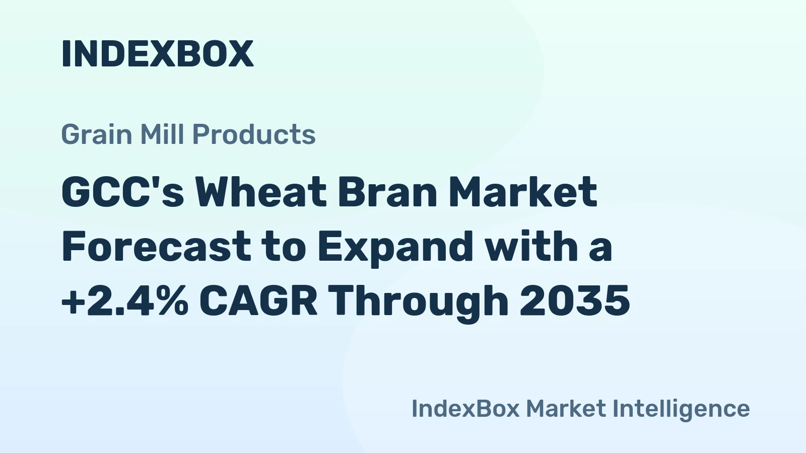 GCC's Wheat Bran Market Forecast to Expand with a +2.4% CAGR Through 2035
