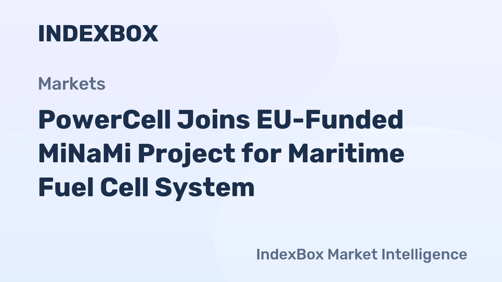 PowerCell Joins EU-Funded MiNaMi Project for Maritime Fuel Cell System