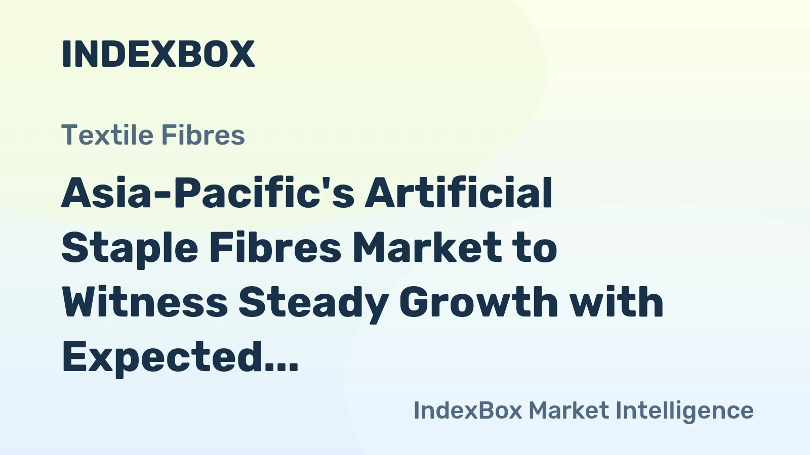 Asia-Pacific's Artificial Staple Fibres Market to Witness Steady Growth with Expected CAGR of +0.9% from 2024 to 2035