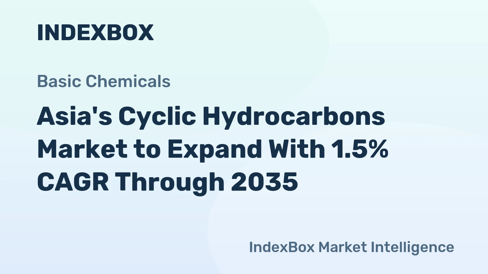 Asia's Cyclic Hydrocarbons Market to Expand With 1.5% CAGR Through 2035