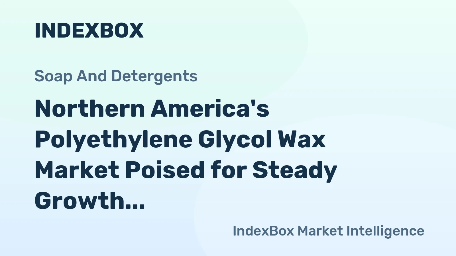 Northern America's Polyethylene Glycol Wax Market Poised for Steady Growth With a 2.5% Value CAGR