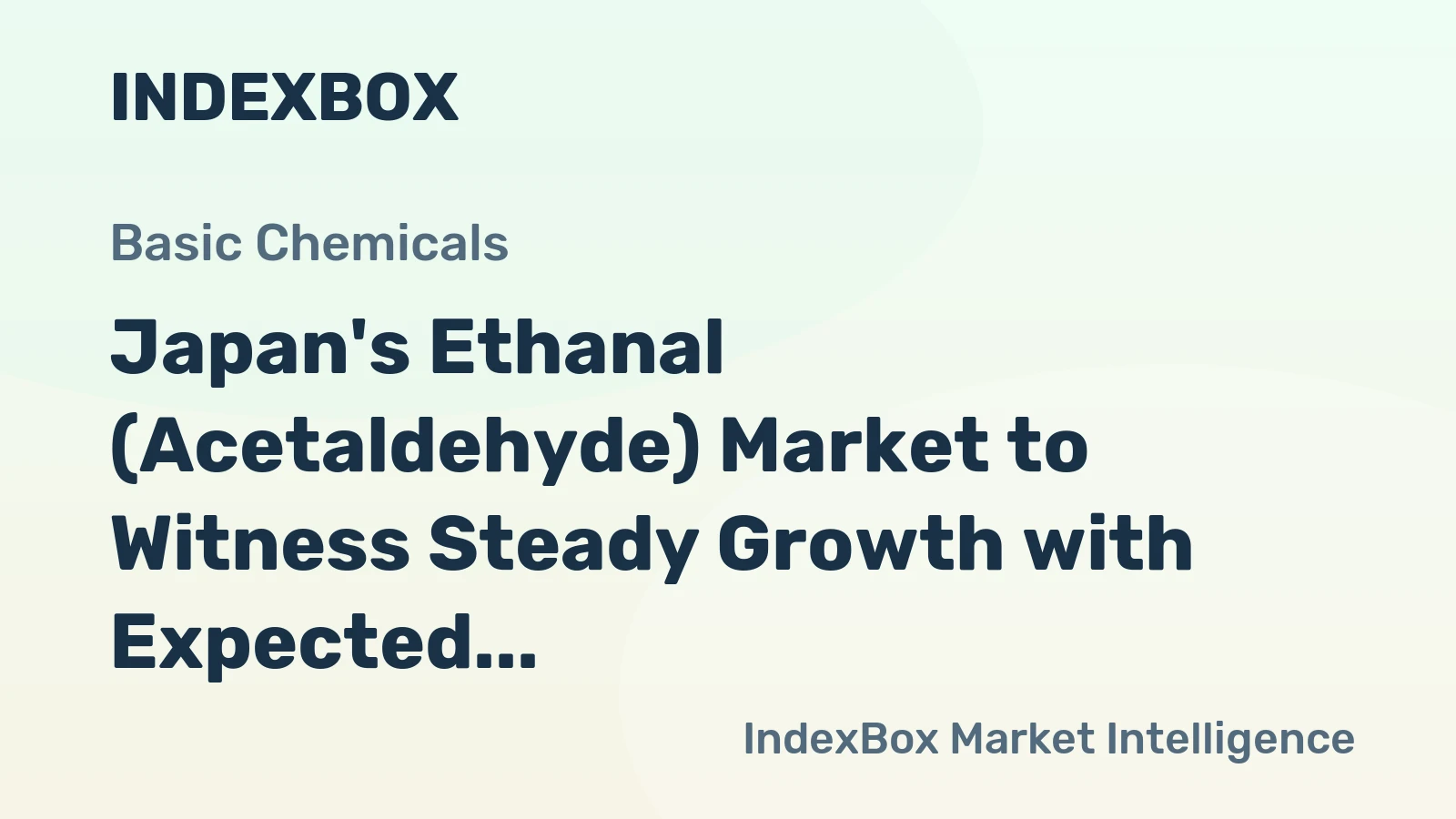 Japan's Ethanal (Acetaldehyde) Market to Witness Steady Growth with Expected CAGR of +0.8% from 2024 to 2035