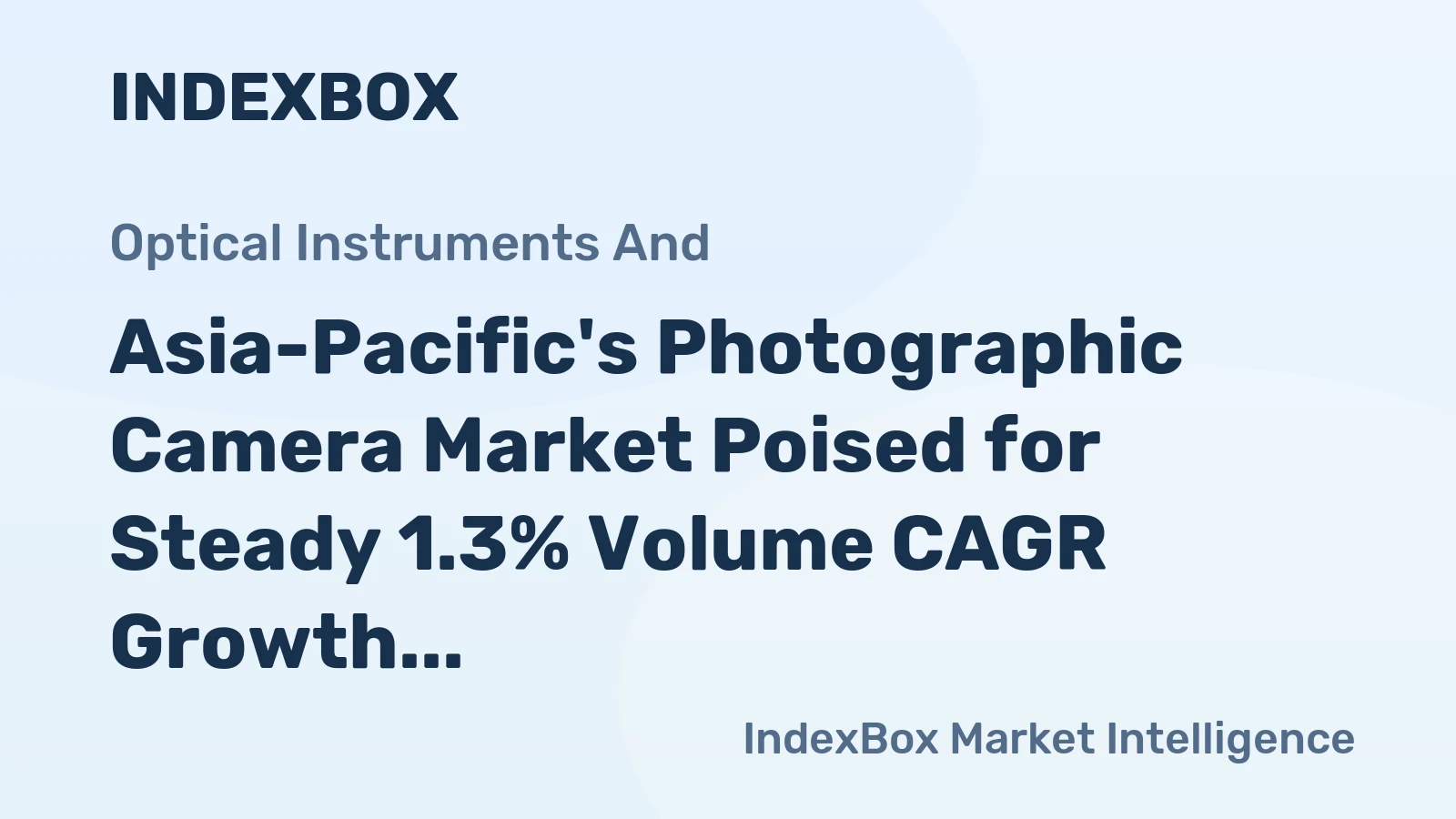 Asia-Pacific's Photographic Camera Market Poised for Steady 1.3% Volume CAGR Growth Through 2035
