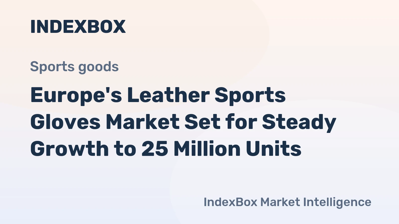 Europe's Leather Sports Gloves Market Set for Steady Growth to 25 Million Units