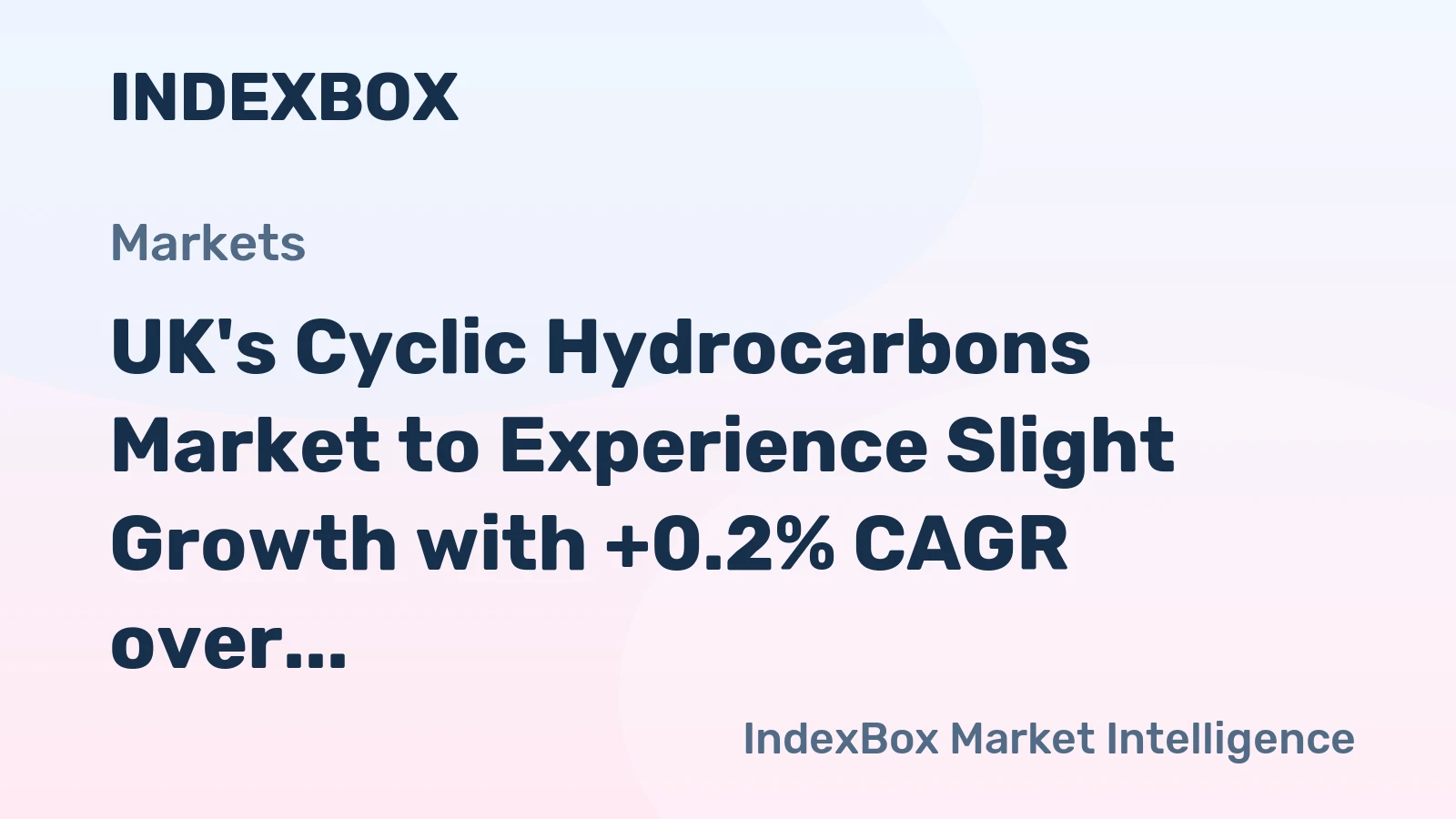 UK's Cyclic Hydrocarbons Market to Experience Slight Growth with +0.2% CAGR over Next Decade