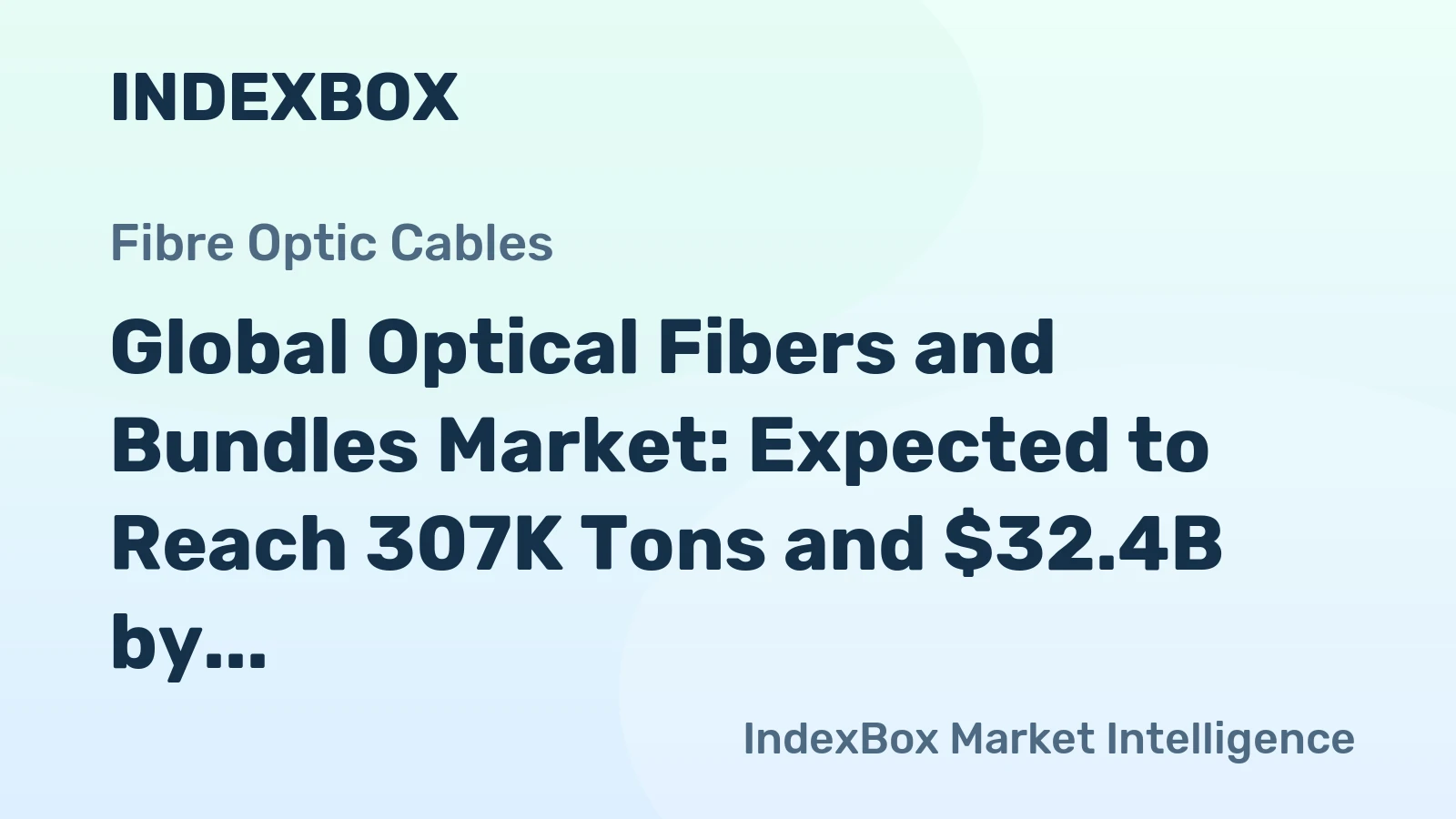 Global Optical Fibers and Bundles Market: Expected to Reach 307K Tons and $32.4B by 2035