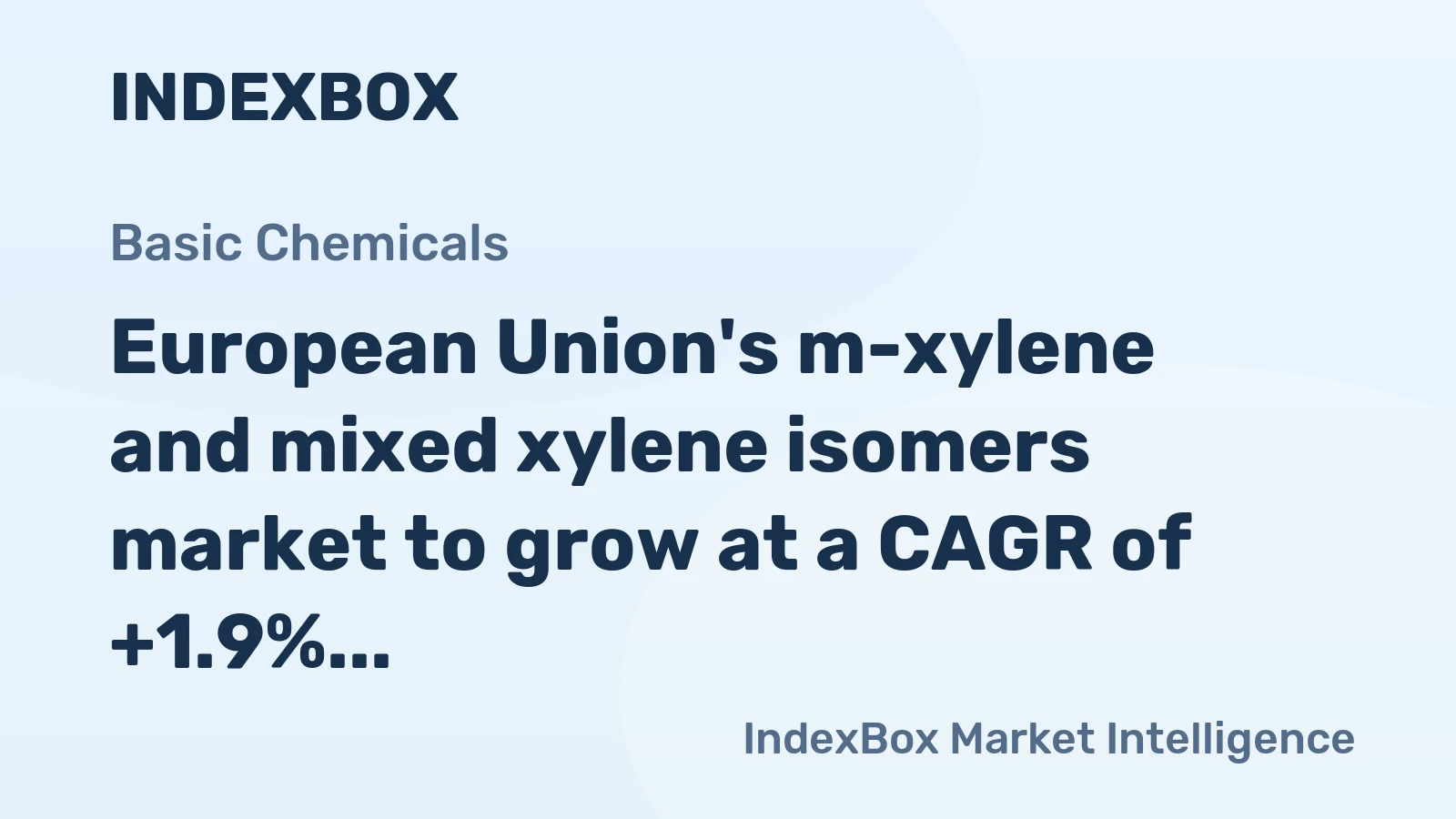 European Union's m-xylene and mixed xylene isomers market to grow at a CAGR of +1.9% by 2035