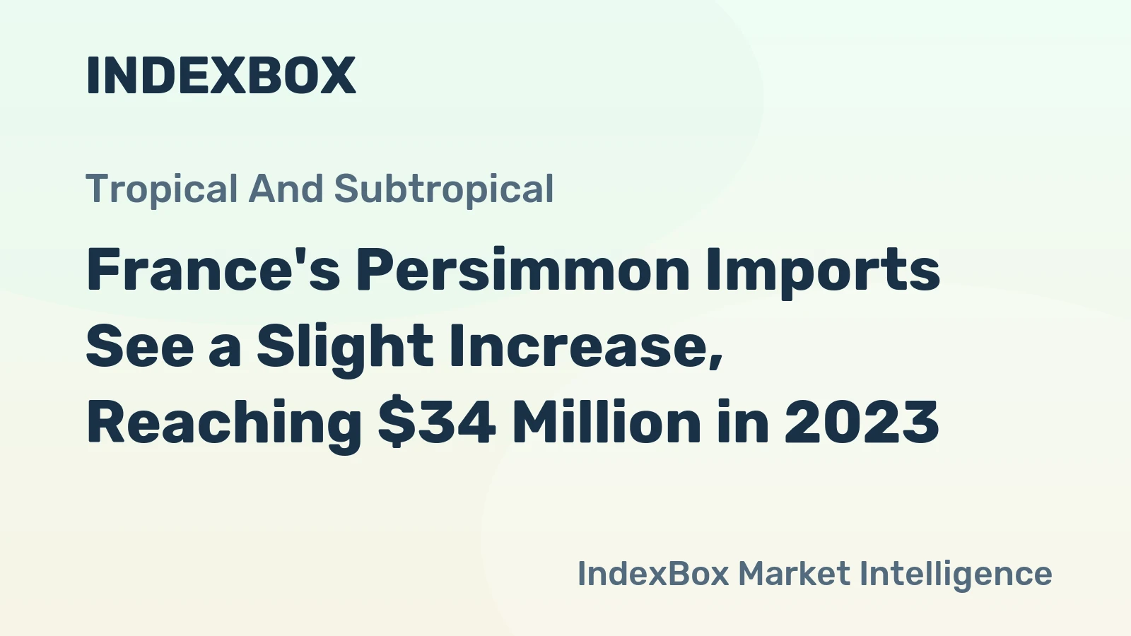 France's Persimmon Imports See a Slight Increase, Reaching $34 Million in 2023