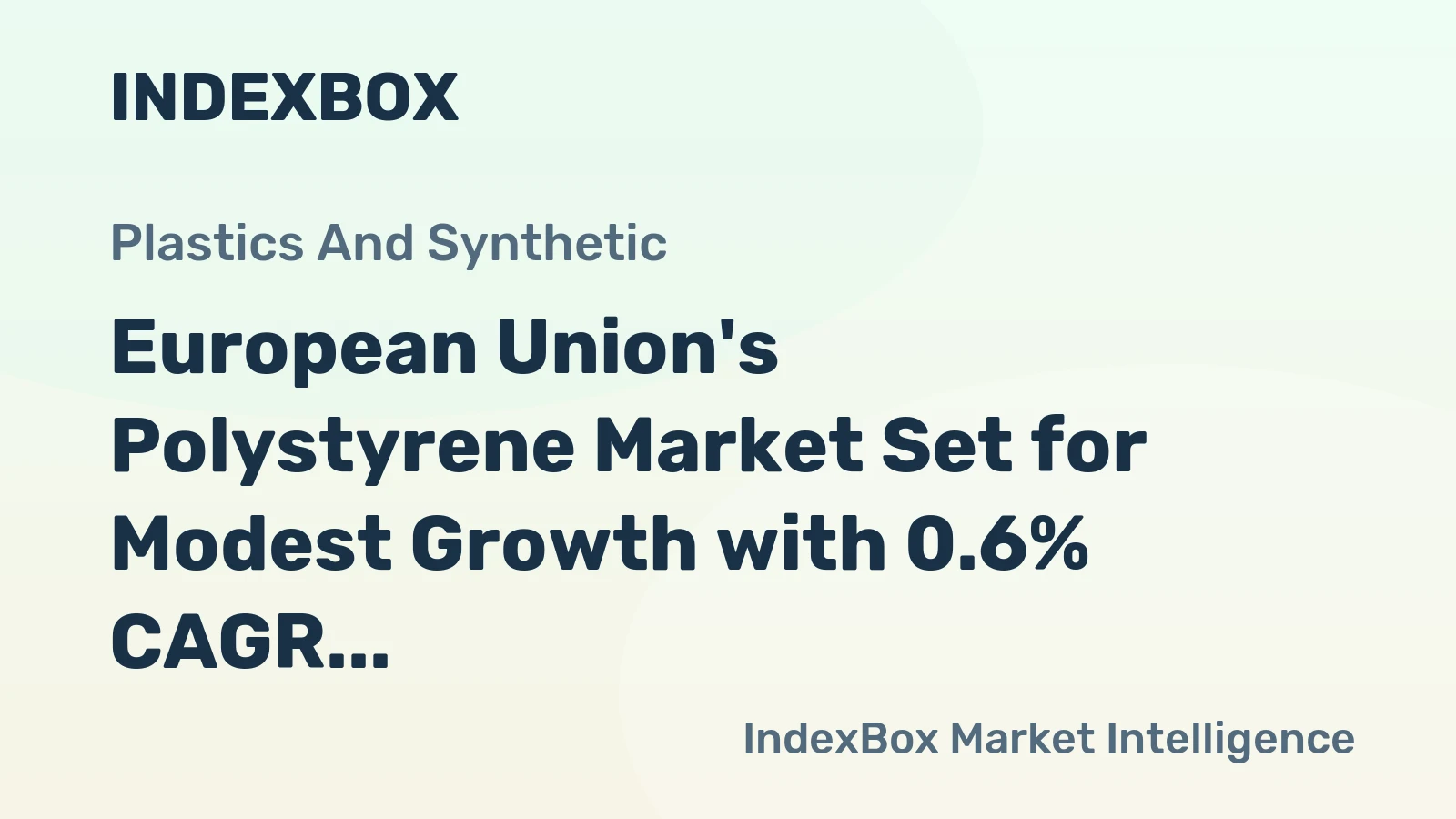 European Union's Polystyrene Market Set for Modest Growth with 0.6% CAGR to 2035