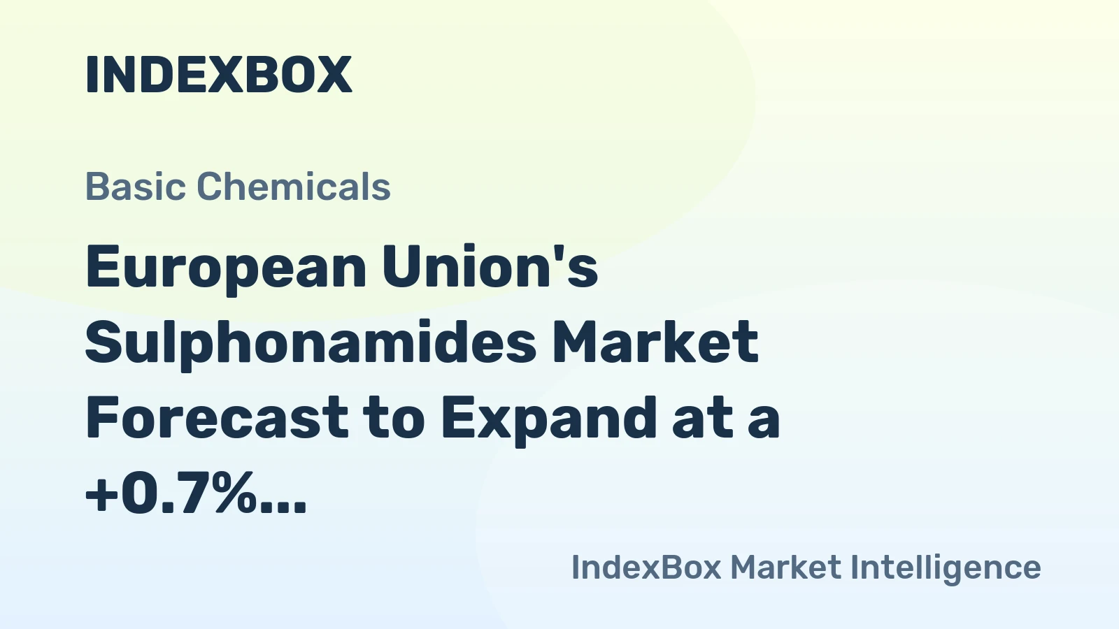 European Union's Sulphonamides Market Forecast to Expand at a +0.7% CAGR Through 2035