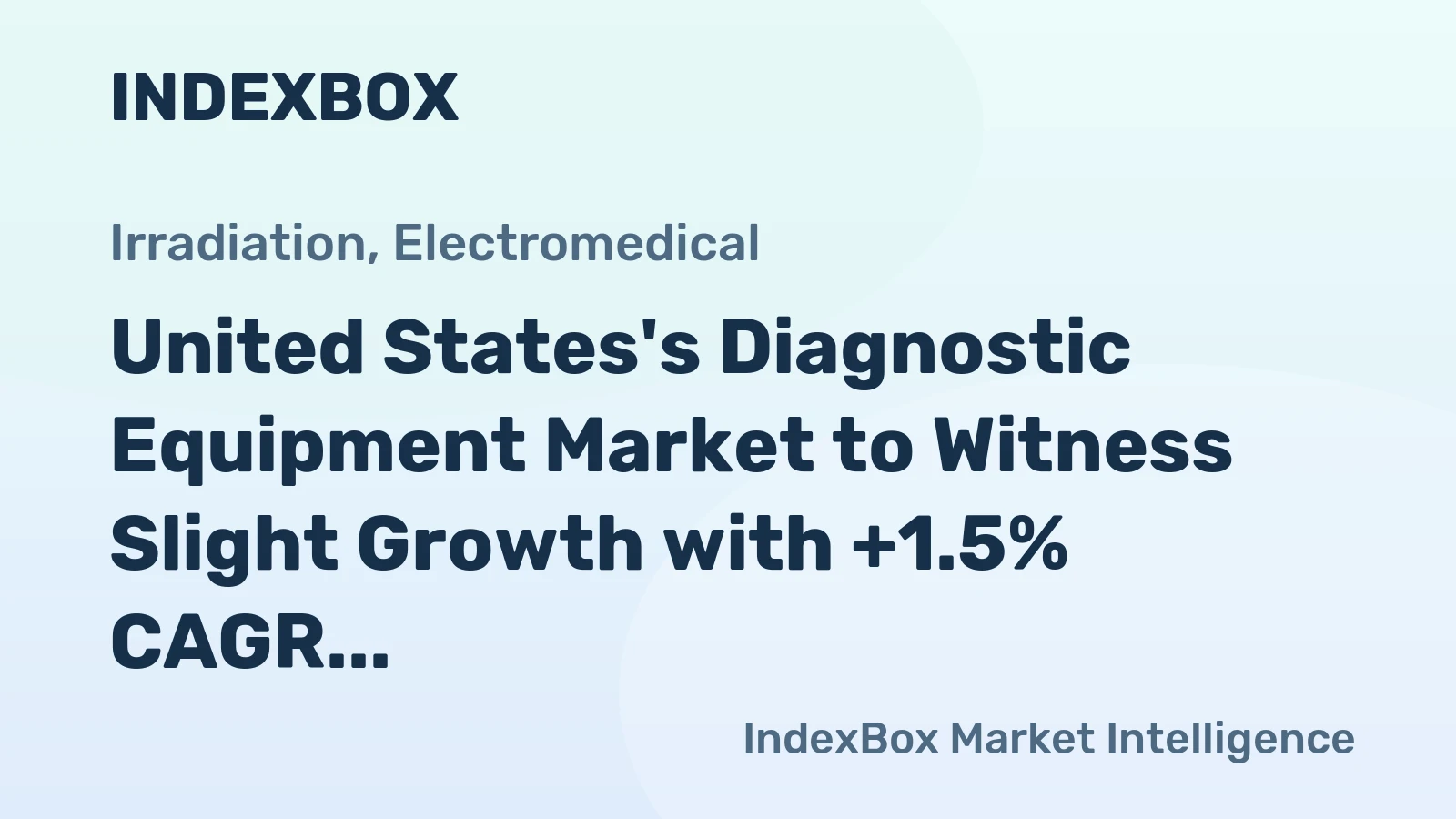 United States's Diagnostic Equipment Market to Witness Slight Growth with +1.5% CAGR in Volume and +3.0% CAGR in Value by 2035