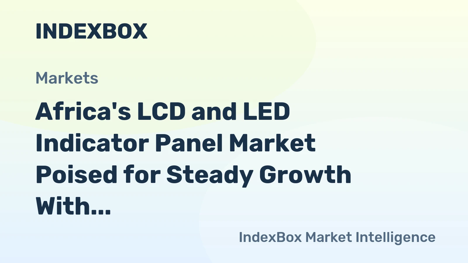 Africa's LCD and LED Indicator Panel Market Poised for Steady Growth With 1.9% CAGR Through 2035