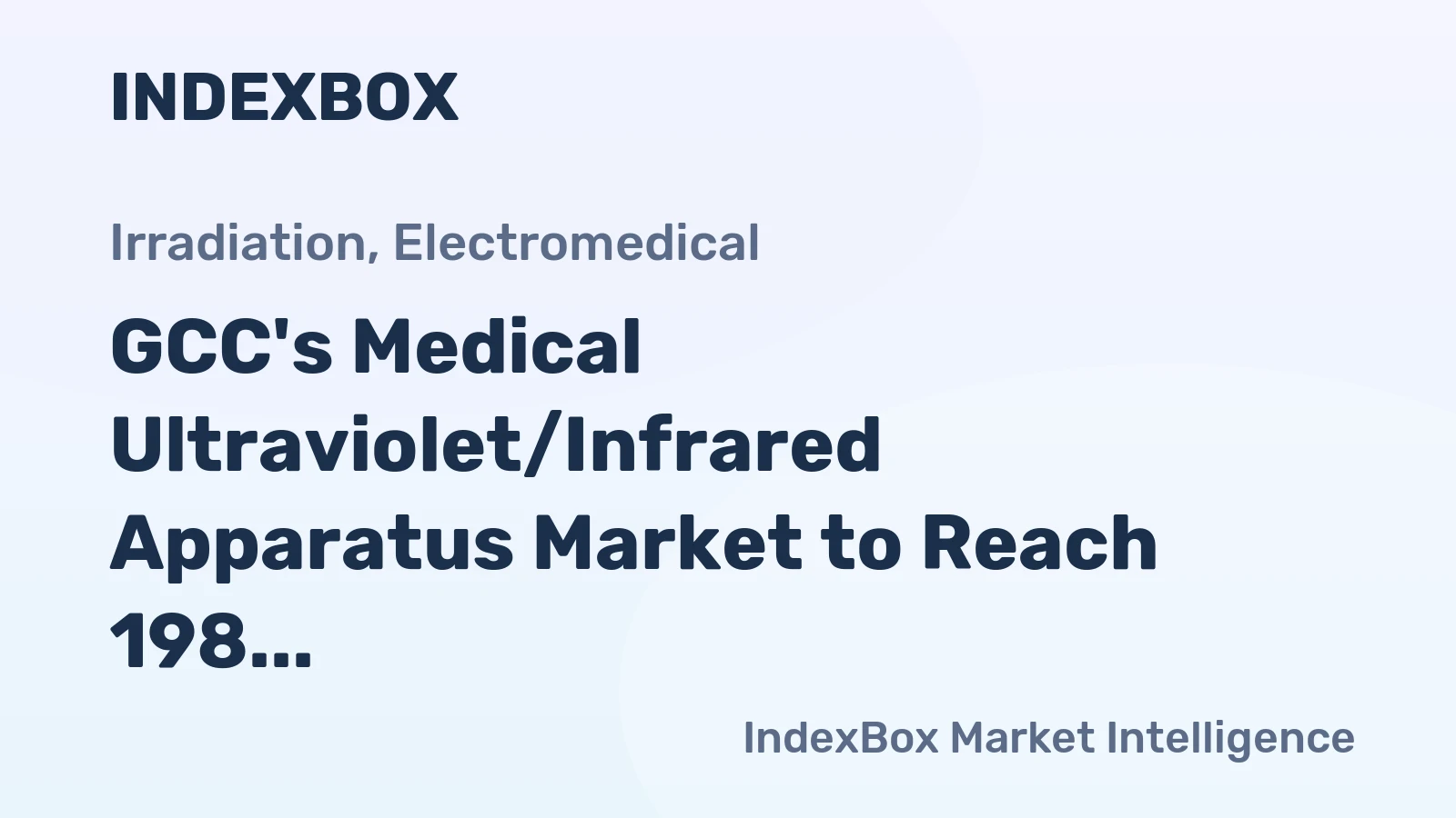 GCC's Medical Ultraviolet/Infrared Apparatus Market to Reach 198 Tons and $40M by 2035