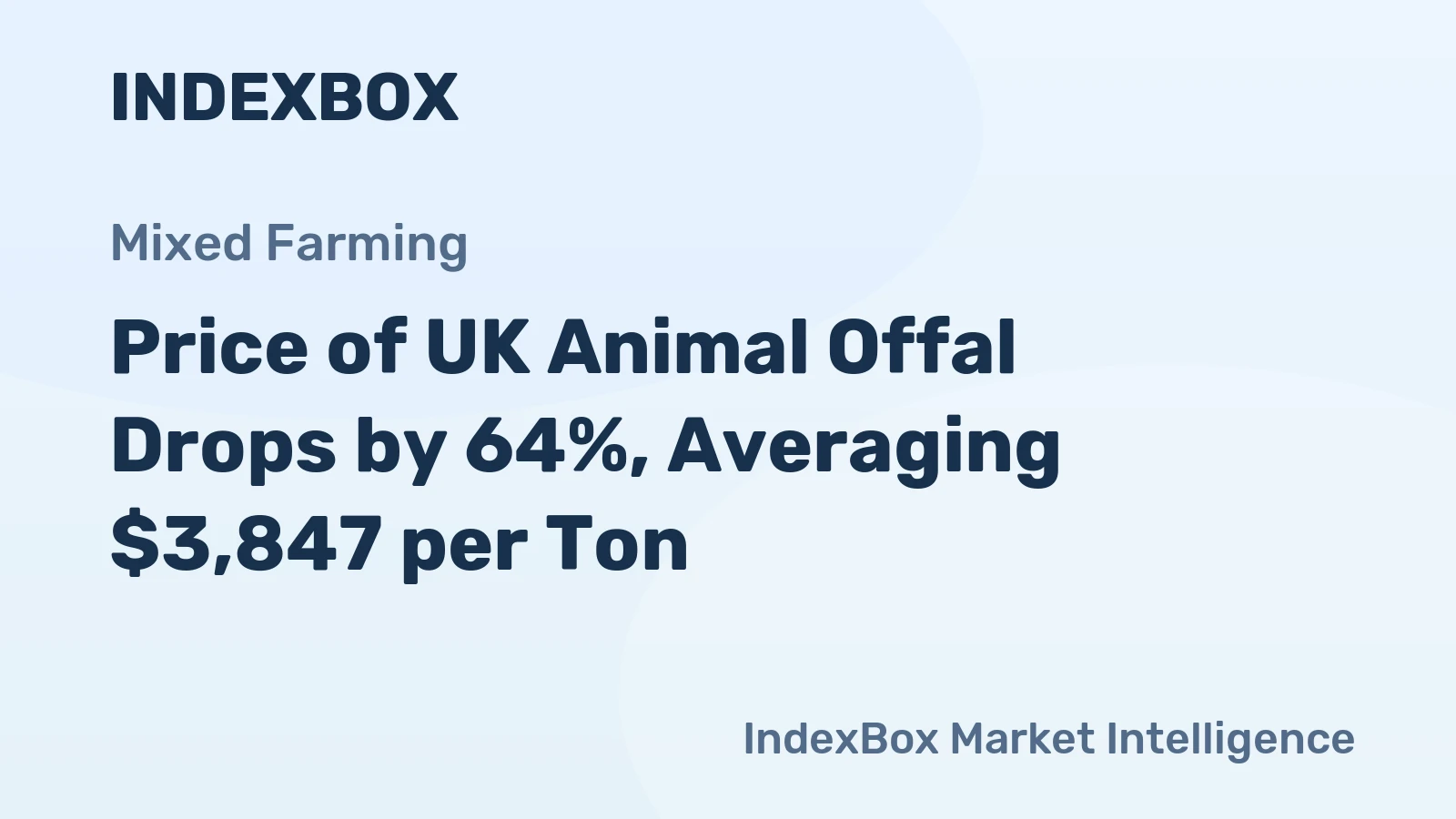 Price of UK Animal Offal Drops by 64%, Averaging $3,847 per Ton