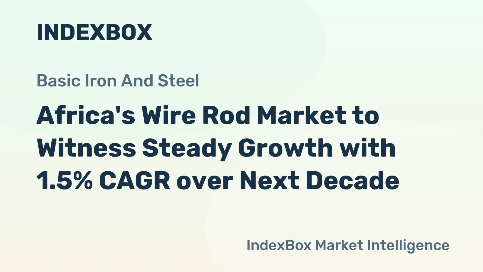 Africa's Wire Rod Market to Witness Steady Growth with 1.5% CAGR over Next Decade