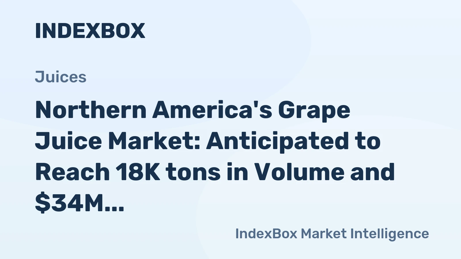 Northern America's Grape Juice Market: Anticipated to Reach 18K tons in Volume and $34M in Value by 2035