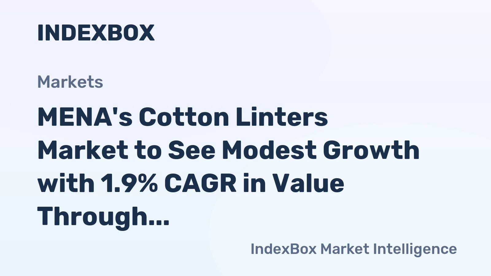 MENA's Cotton Linters Market to See Modest Growth with 1.9% CAGR in Value Through 2035