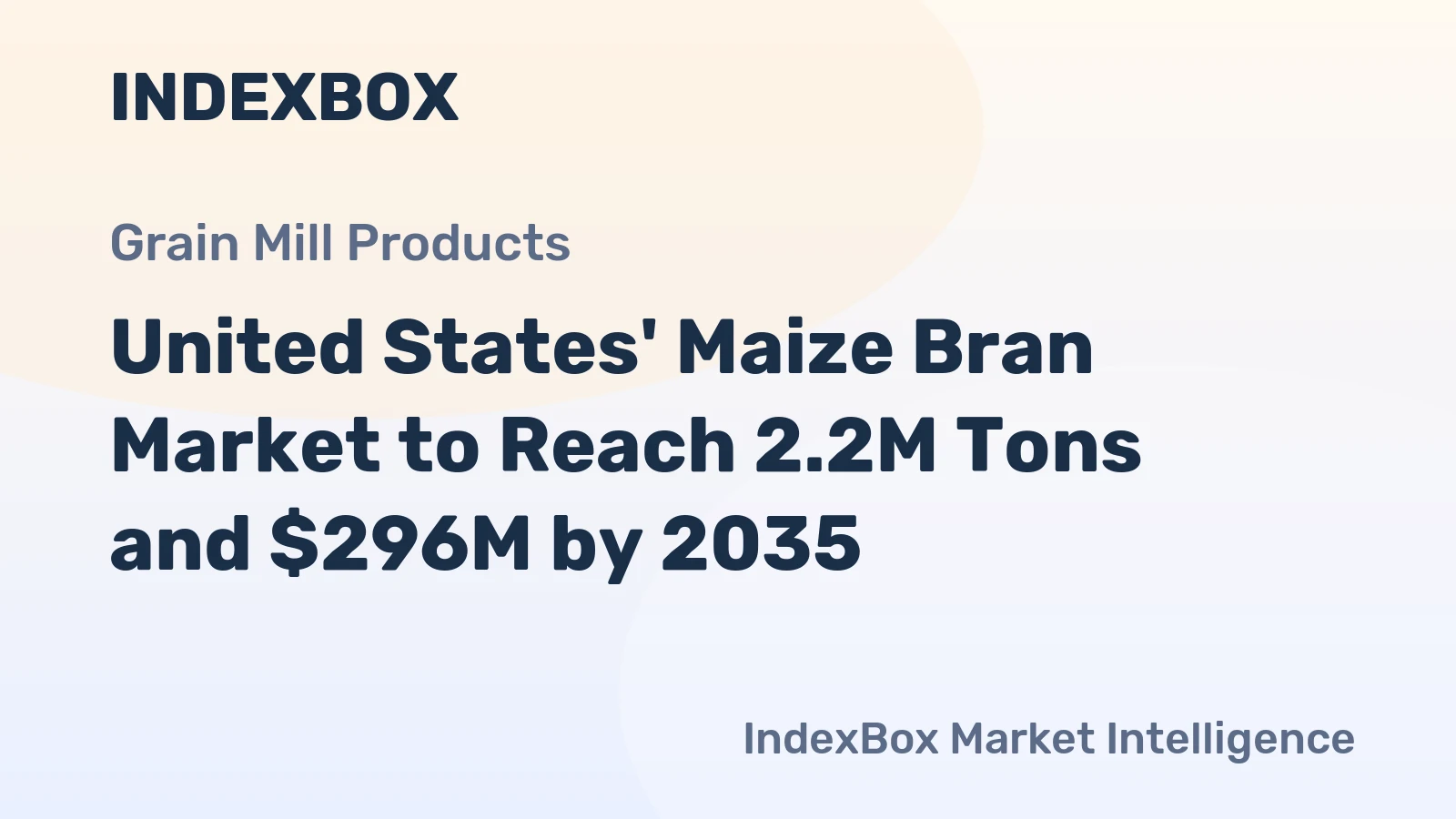 United States' Maize Bran Market to Reach 2.2M Tons and $296M by 2035