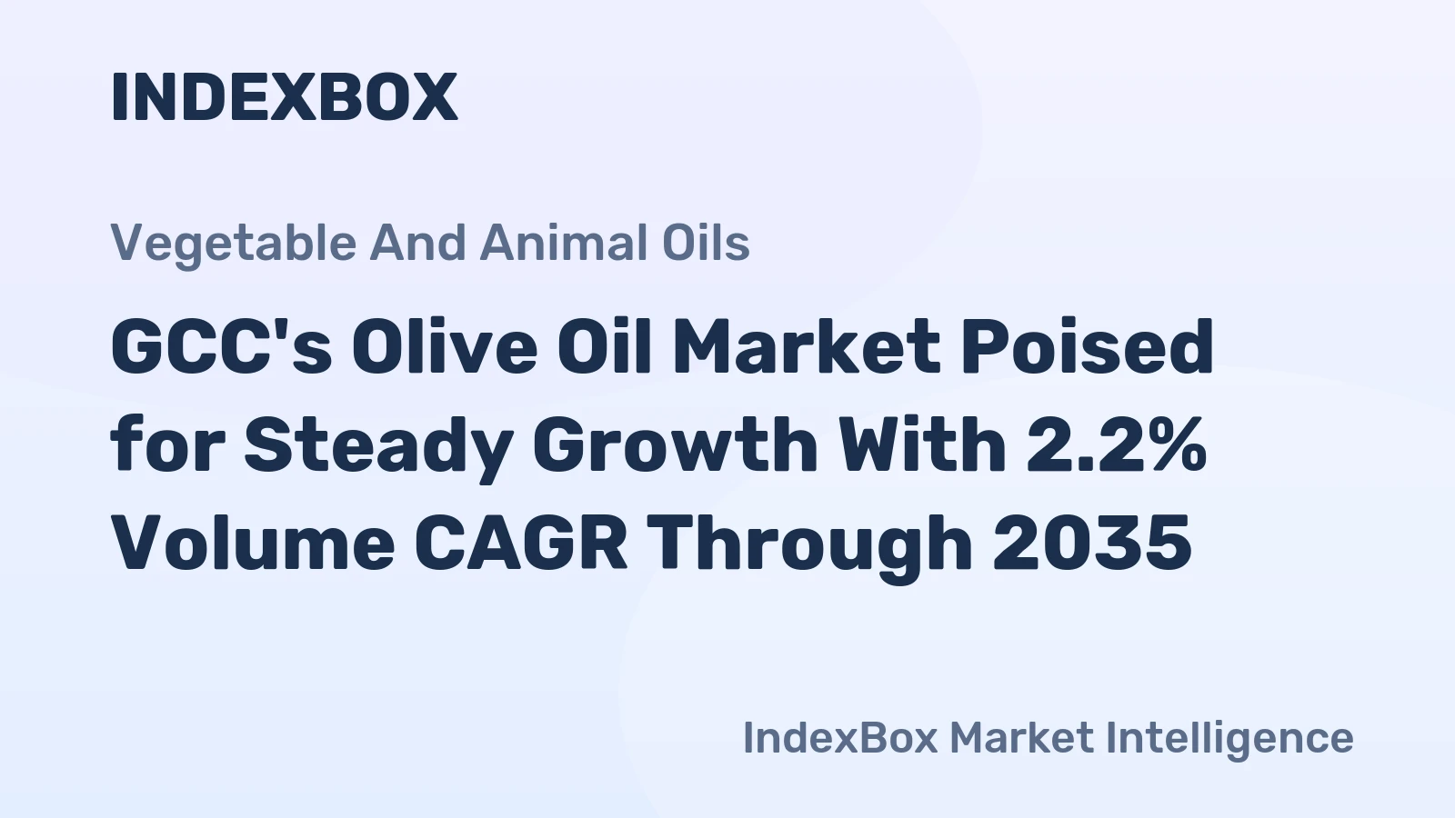 GCC's Olive Oil Market Poised for Steady Growth With 2.2% Volume CAGR Through 2035