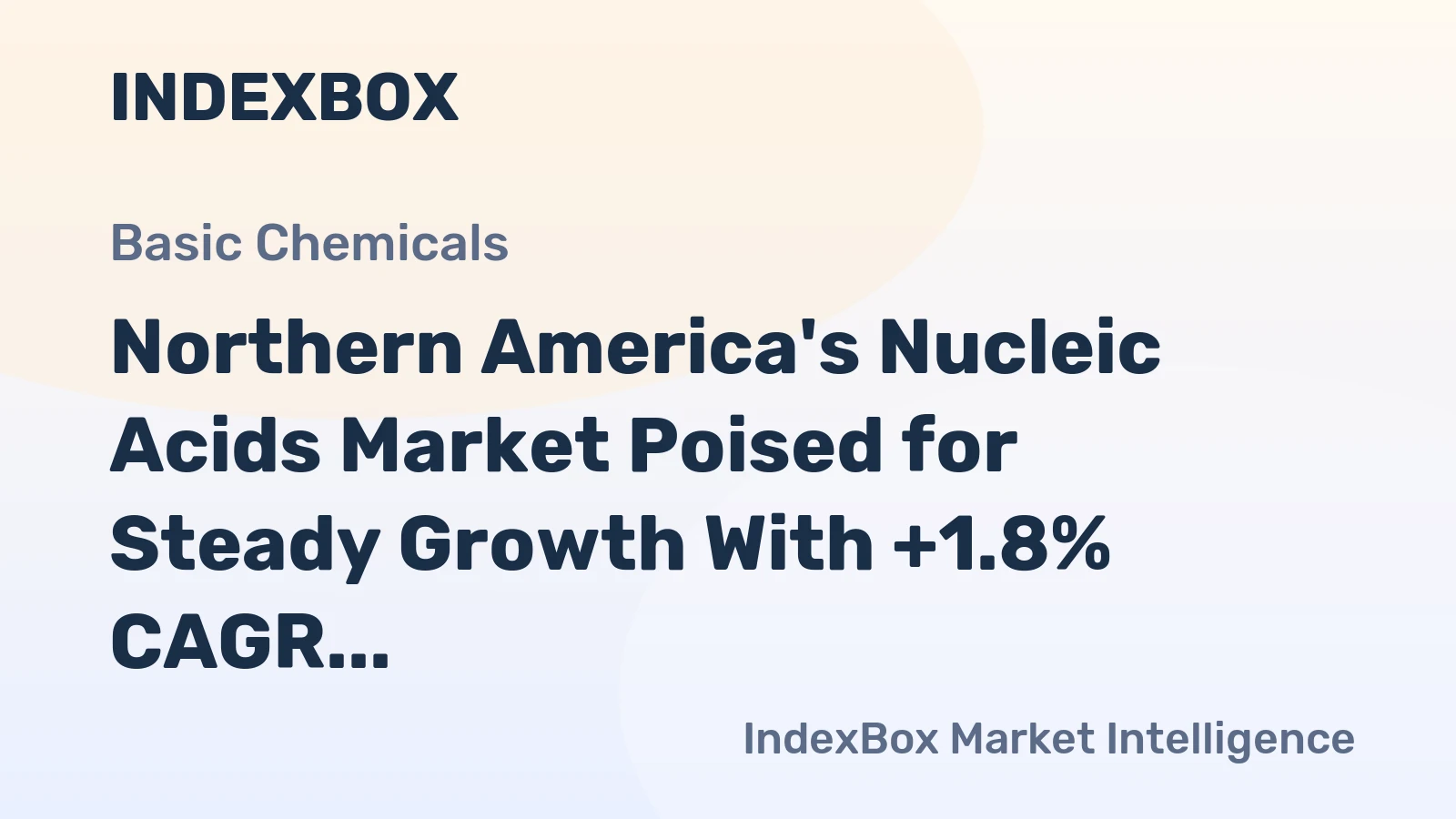 Northern America's Nucleic Acids Market Poised for Steady Growth With +1.8% CAGR in Value