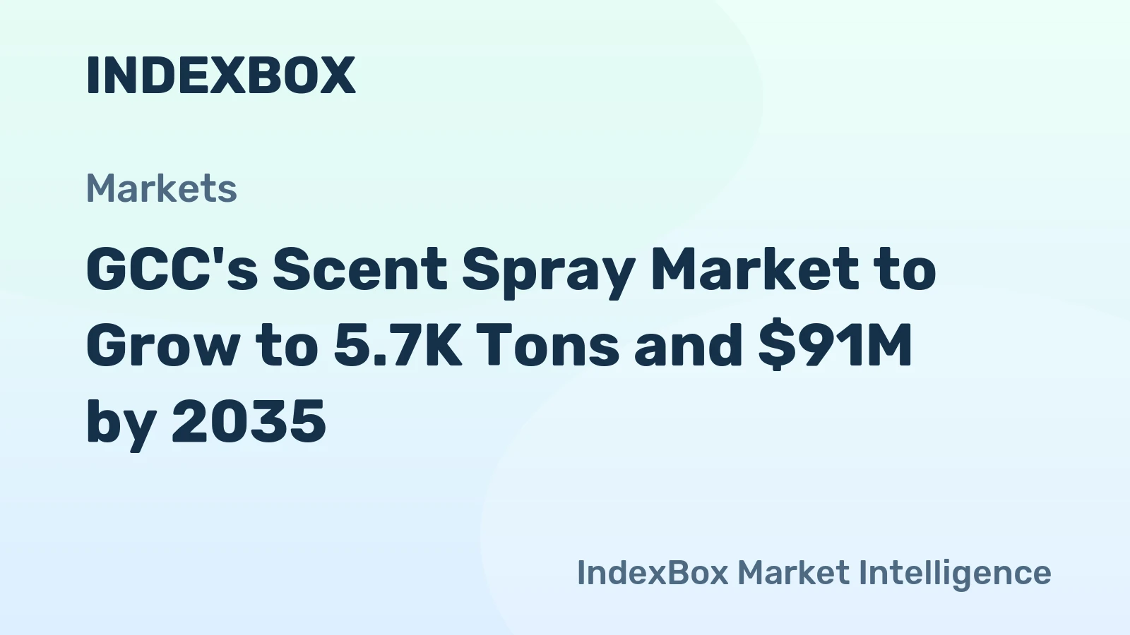 GCC's Scent Spray Market to Grow to 5.7K Tons and $91M by 2035