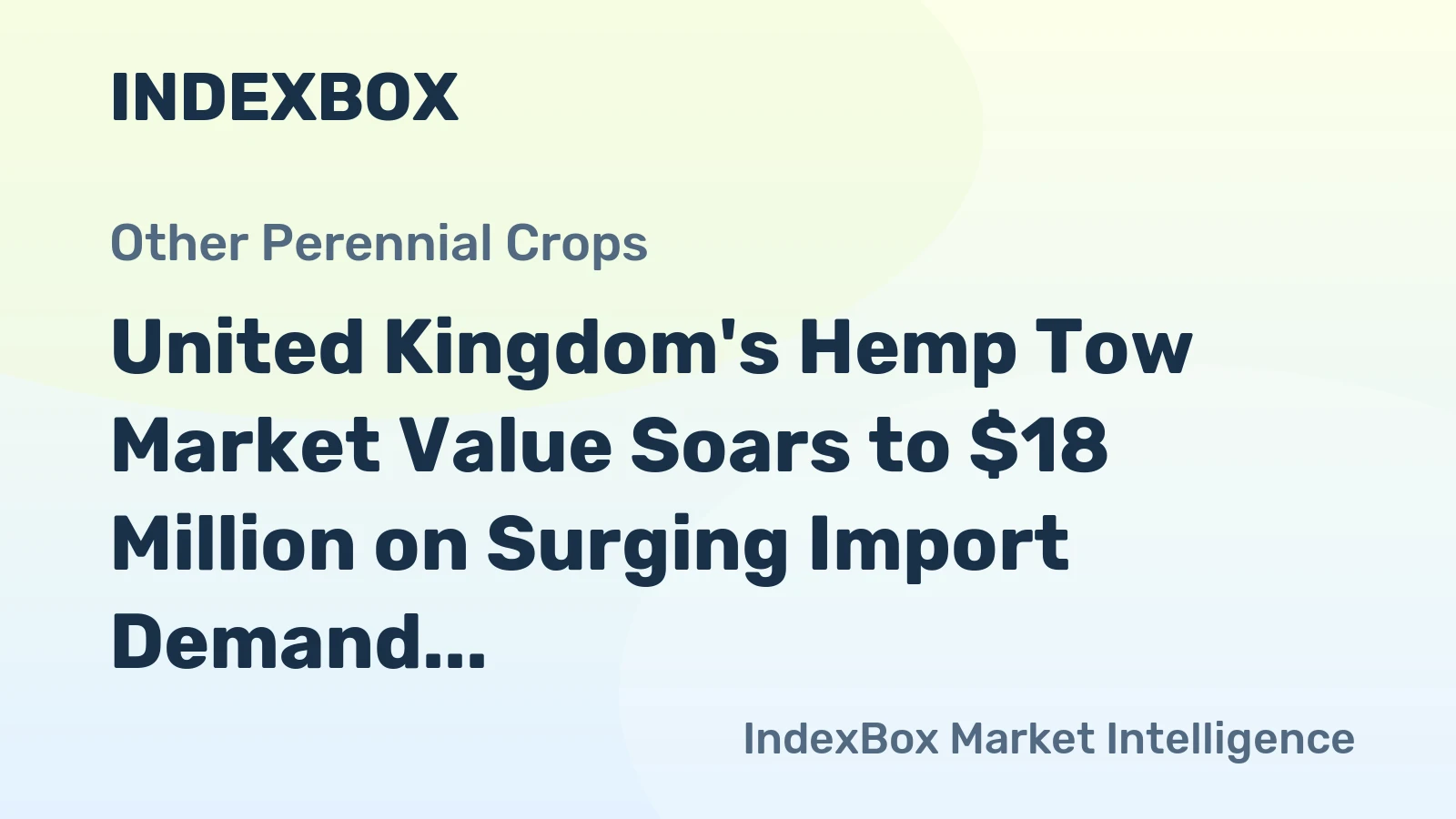 United Kingdom's Hemp Tow Market Value Soars to $18 Million on Surging Import Demand