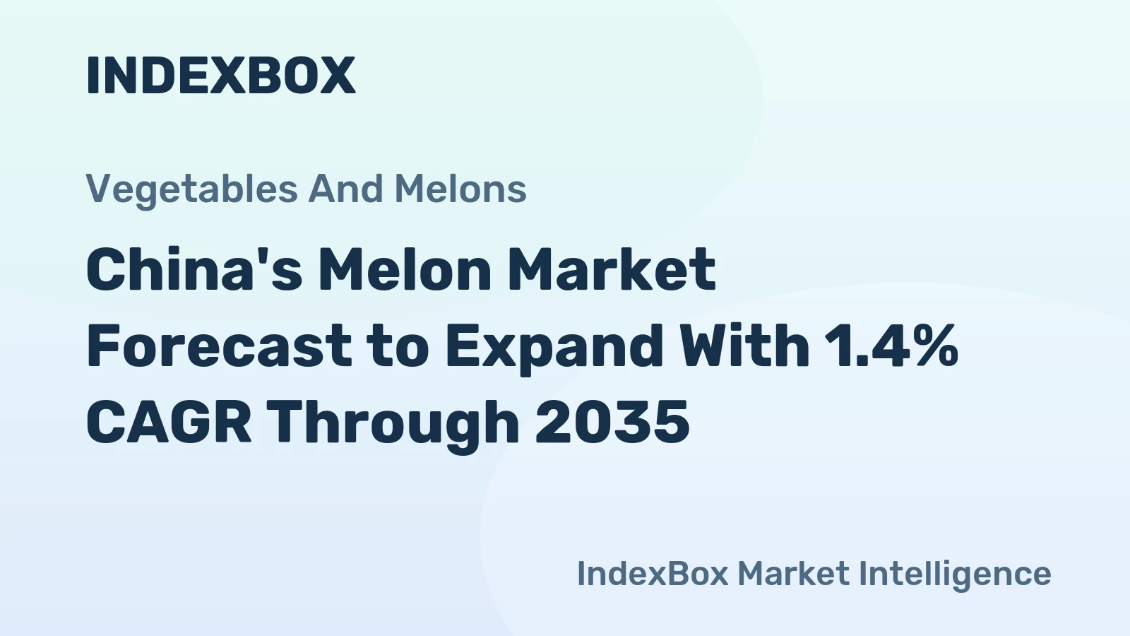 China's Melon Market Forecast to Expand With 1.4% CAGR Through 2035