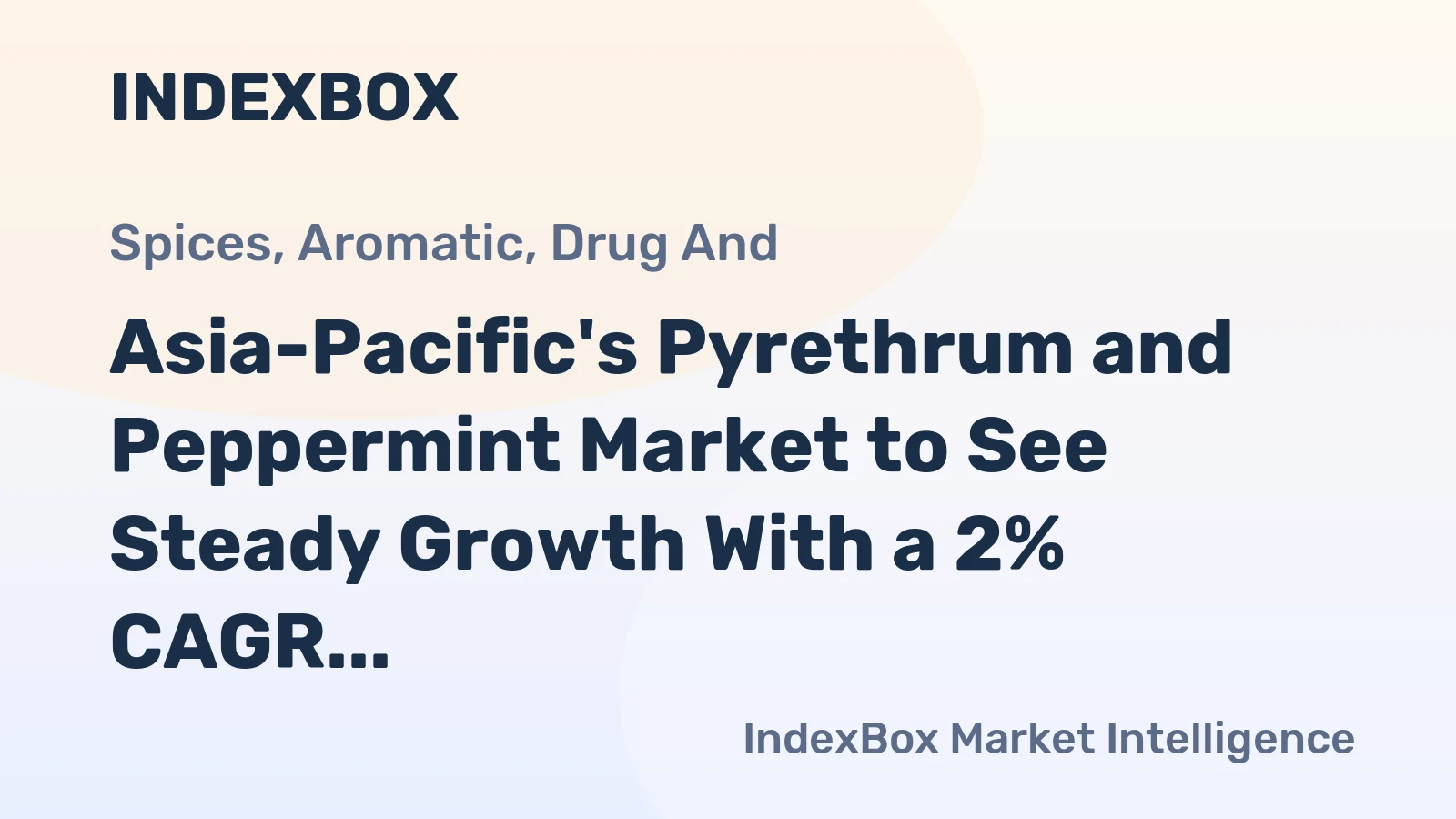 Asia-Pacific's Pyrethrum and Peppermint Market to See Steady Growth With a 2% CAGR Through 2035