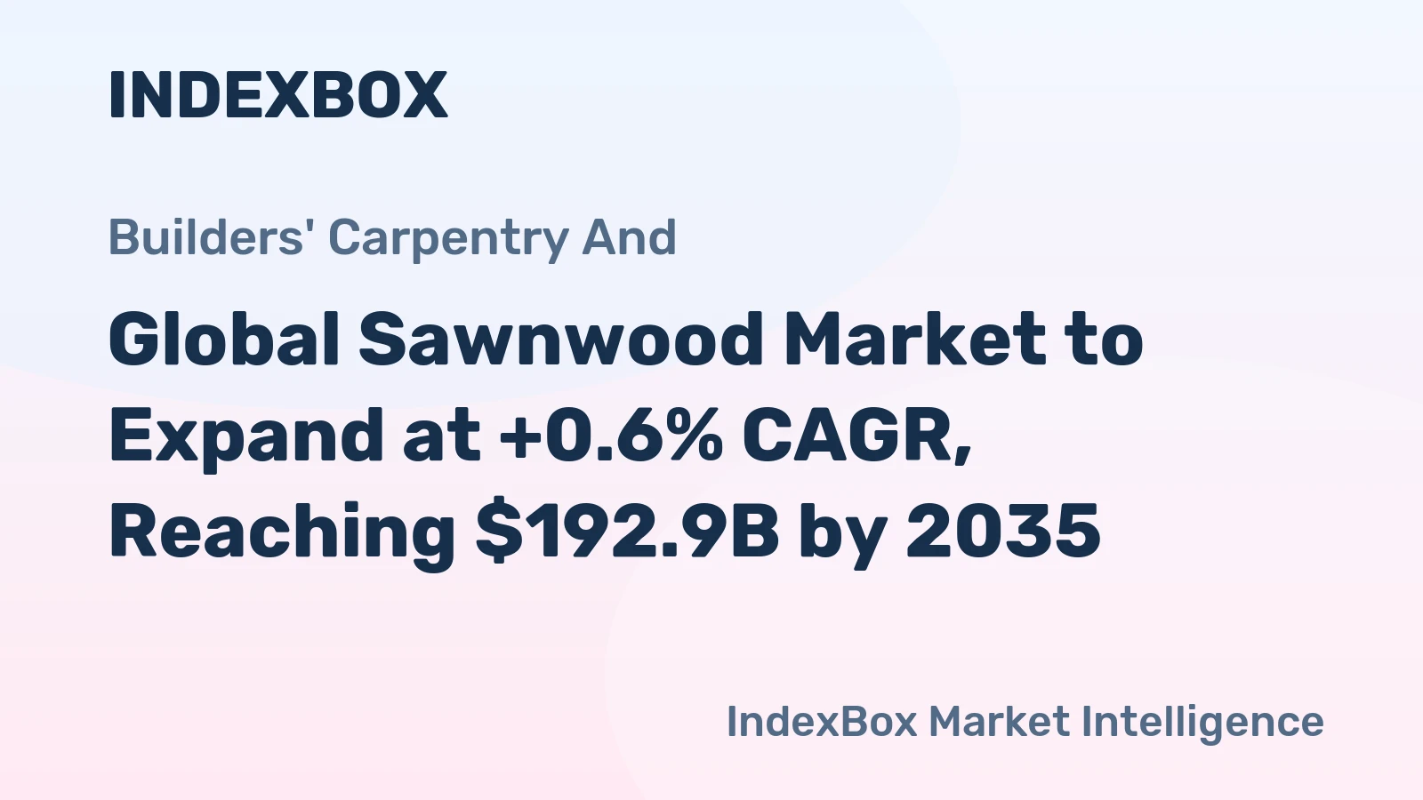 Global Sawnwood Market to Expand at +0.6% CAGR, Reaching $192.9B by 2035
