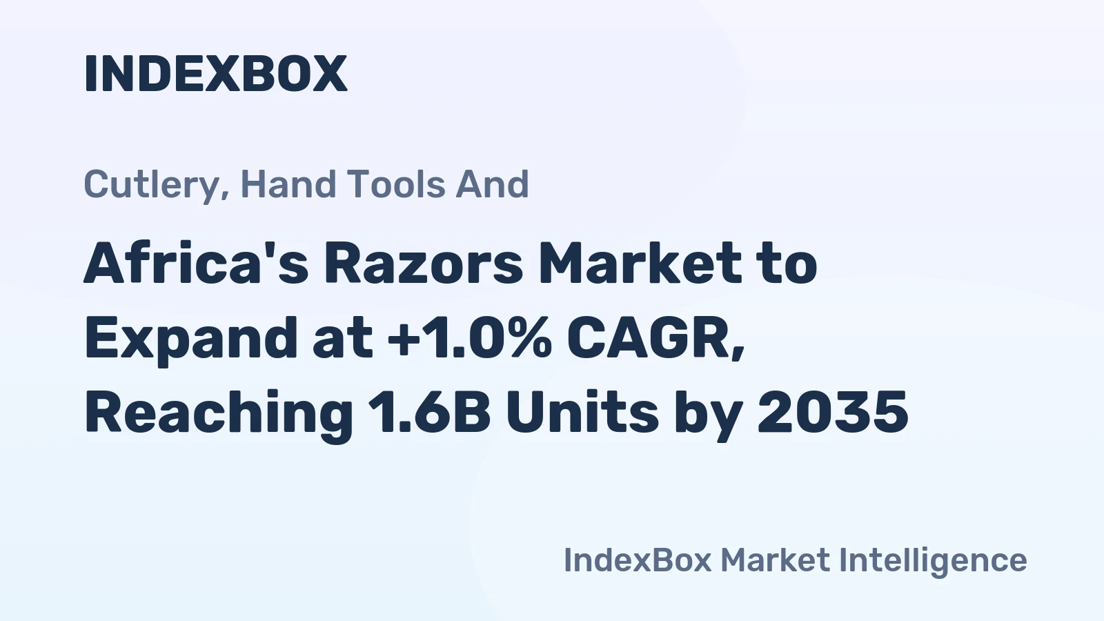 Africa's Razors Market to Expand at +1.0% CAGR, Reaching 1.6B Units by 2035