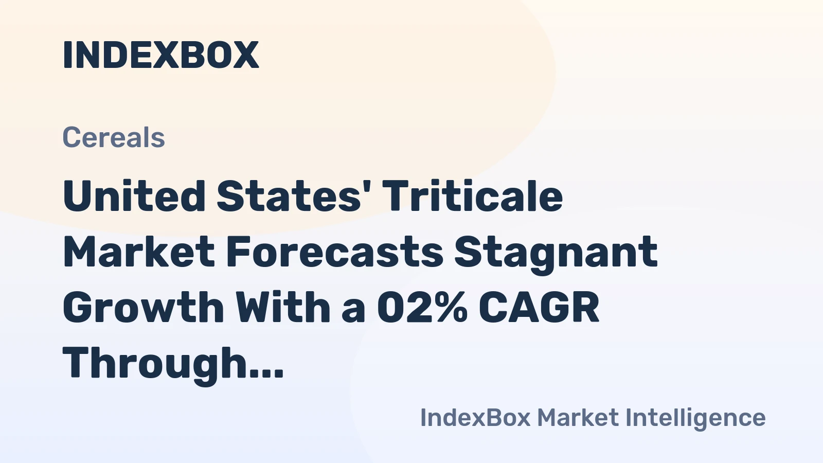 United States' Triticale Market Forecasts Stagnant Growth With a 02% CAGR Through 2035