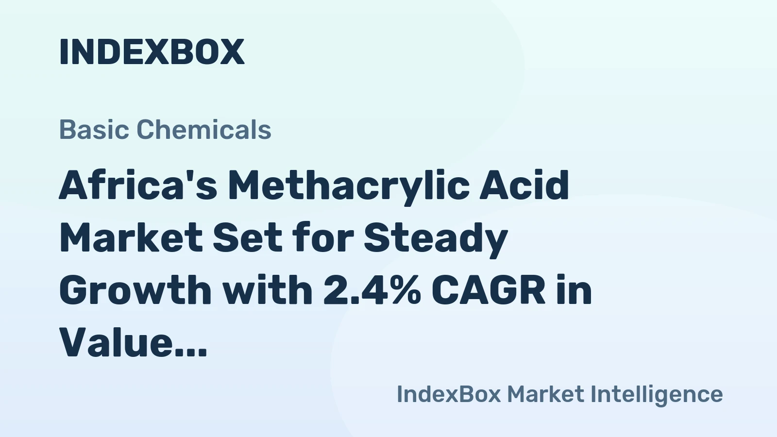 Africa's Methacrylic Acid Market Set for Steady Growth with 2.4% CAGR in Value Through 2035