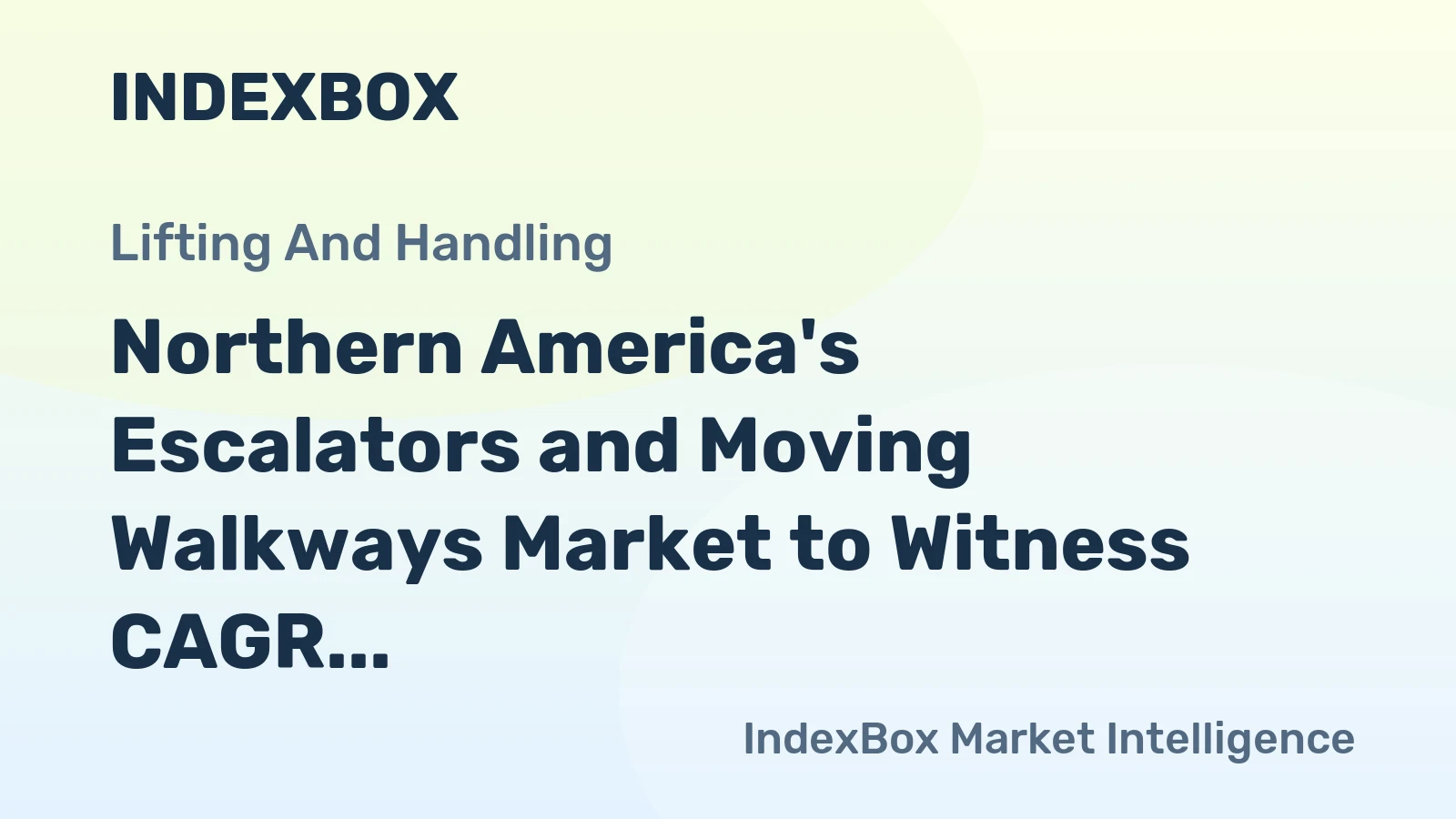 Northern America's Escalators and Moving Walkways Market to Witness CAGR of +0.5% by 2035