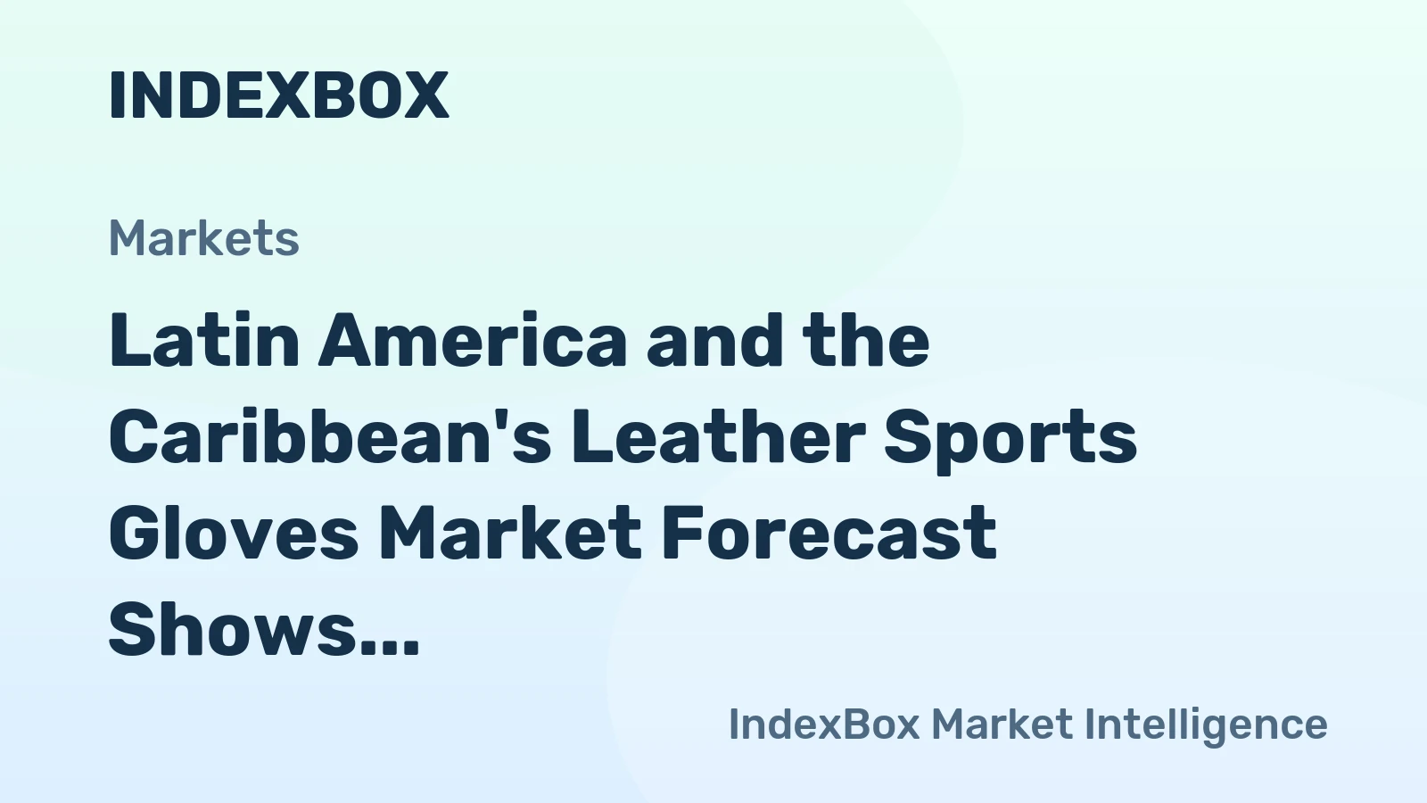 Latin America and the Caribbean's Leather Sports Gloves Market Forecast Shows Steady Growth With a +1.4% CAGR in Value