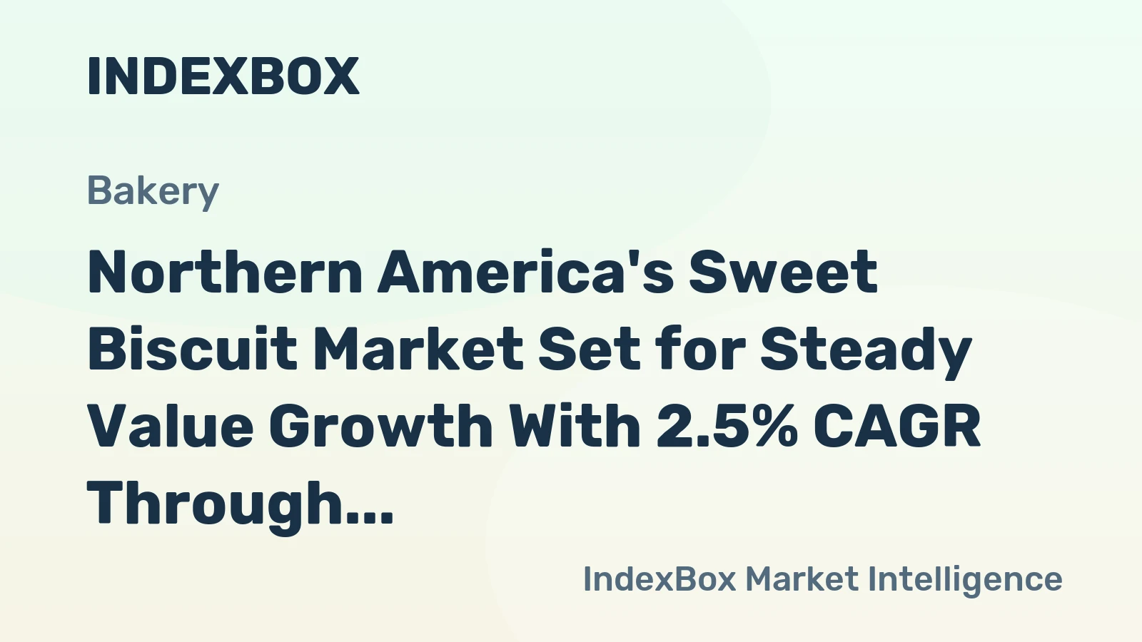 Northern America's Sweet Biscuit Market Set for Steady Value Growth With 2.5% CAGR Through 2035