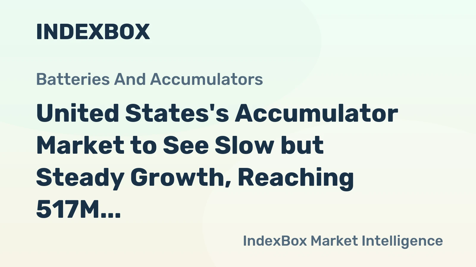 United States's Accumulator Market to See Slow but Steady Growth, Reaching 517M Units and $29B by 2035