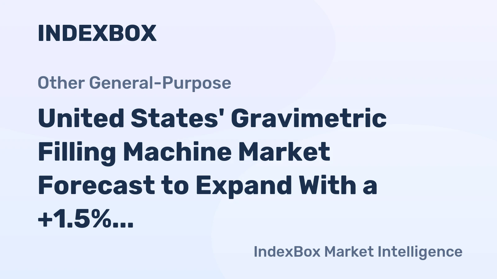 United States' Gravimetric Filling Machine Market Forecast to Expand With a +1.5% CAGR Through 2035
