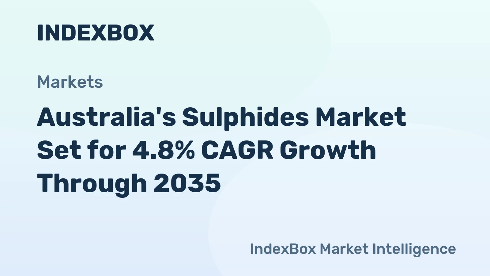 Australia's Sulphides Market Set for 4.8% CAGR Growth Through 2035